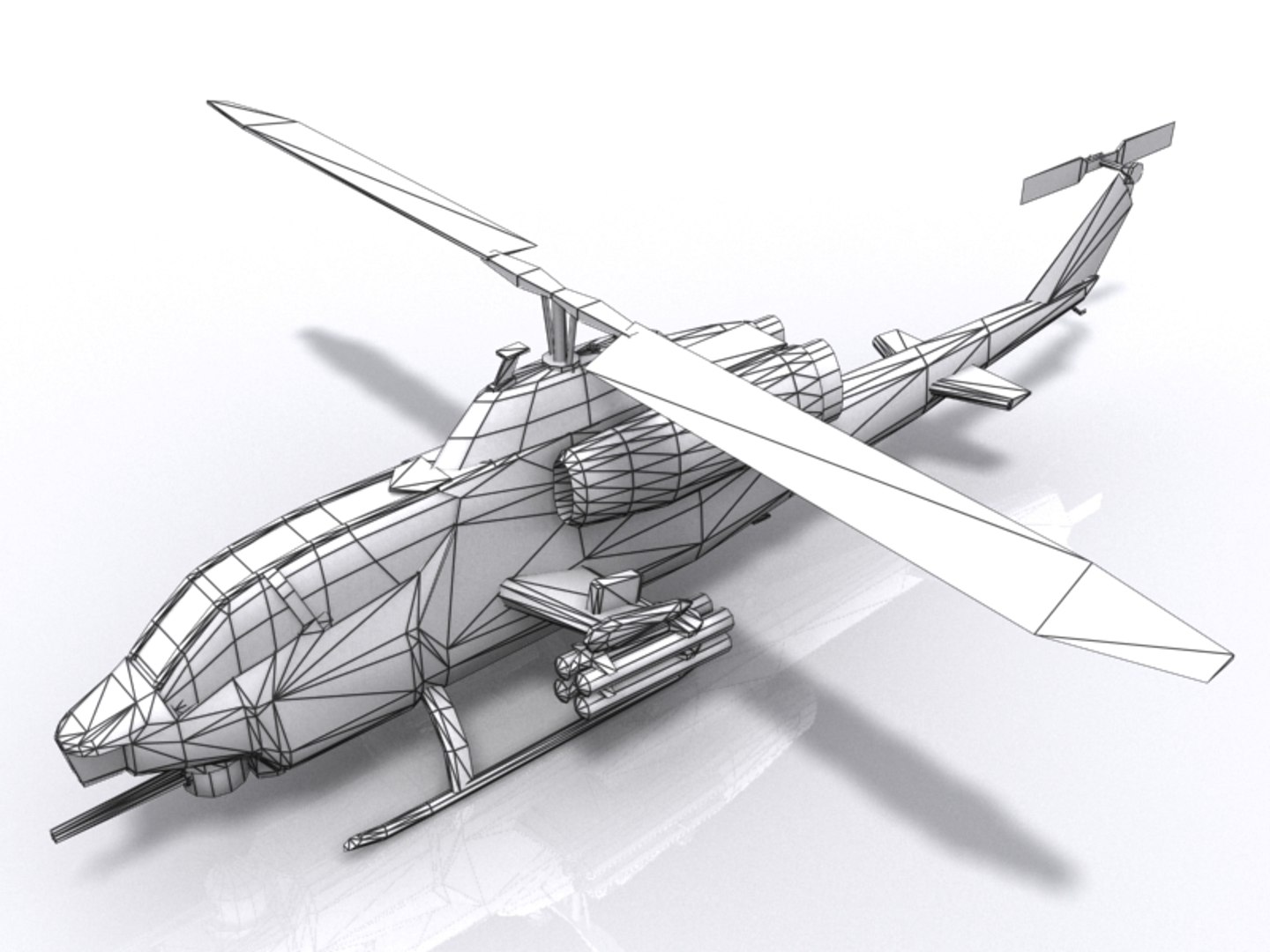 3d Helicopter Model