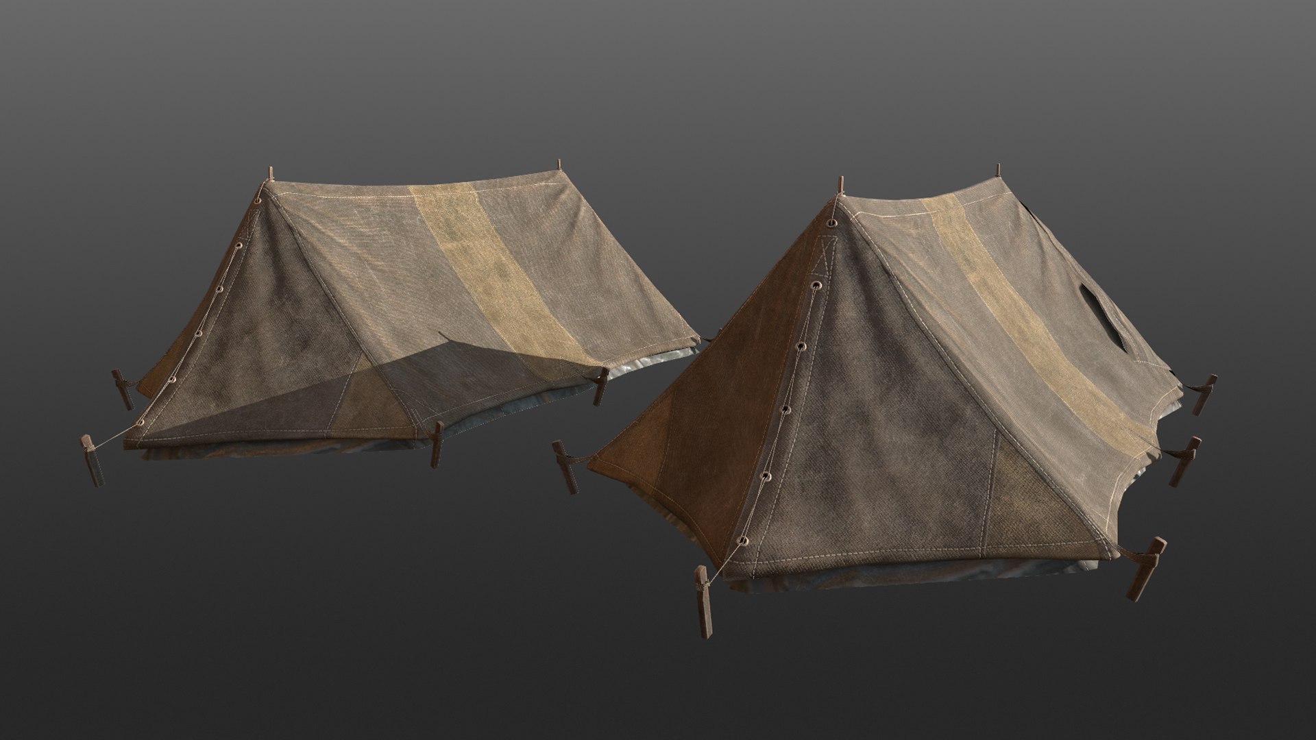 3D Collection Military Tent WWII TwoSleeping - TurboSquid 2075155