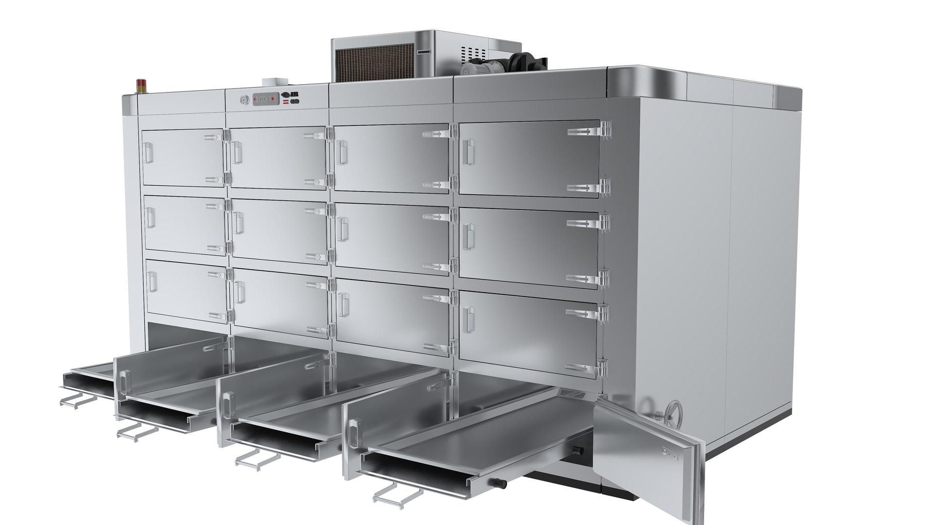 Morgue Refrigeration Units And Dead Person Model - TurboSquid 2235766