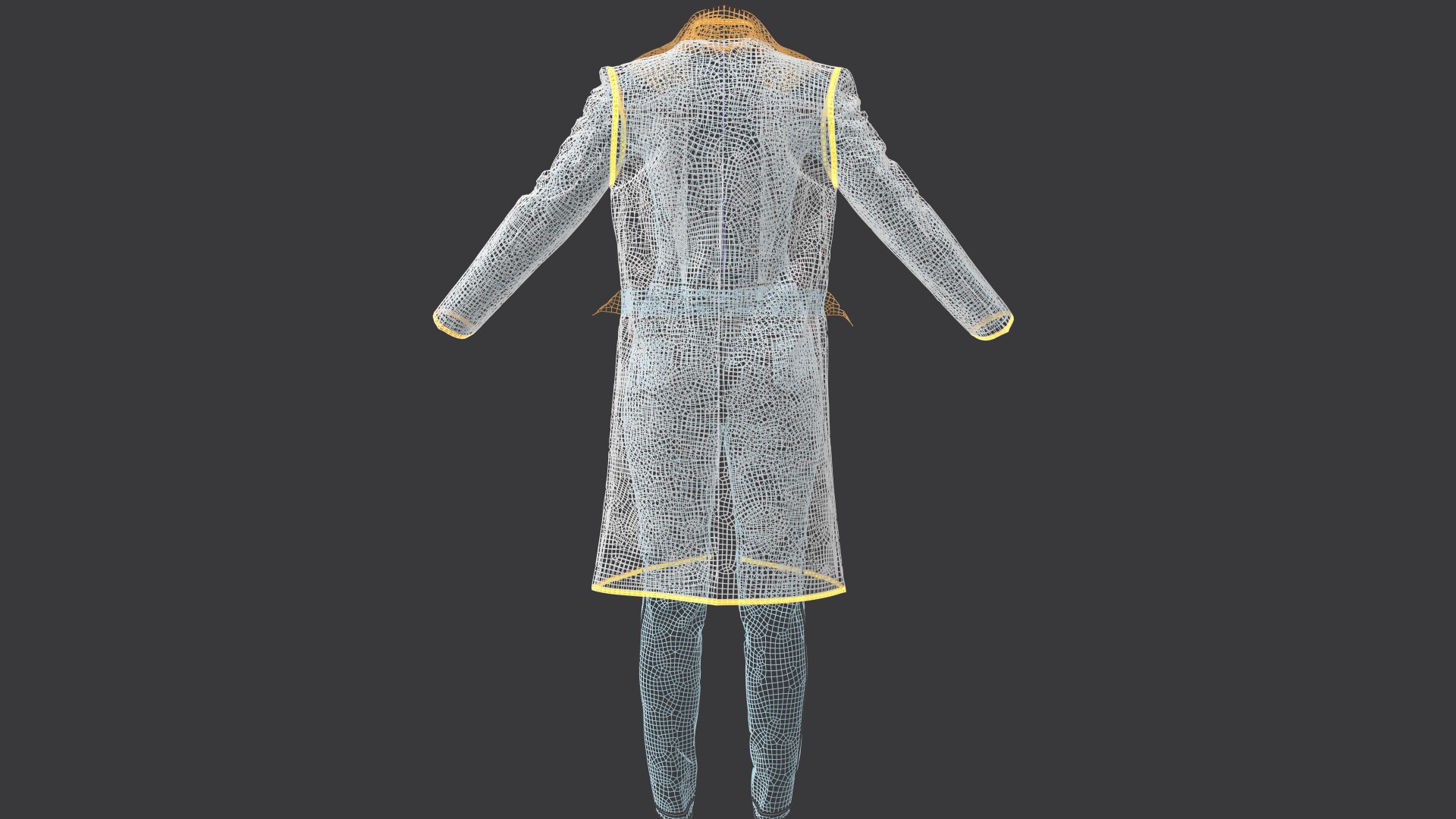 3D Women Coat Top And Jeans Outfit Model - TurboSquid 2514772