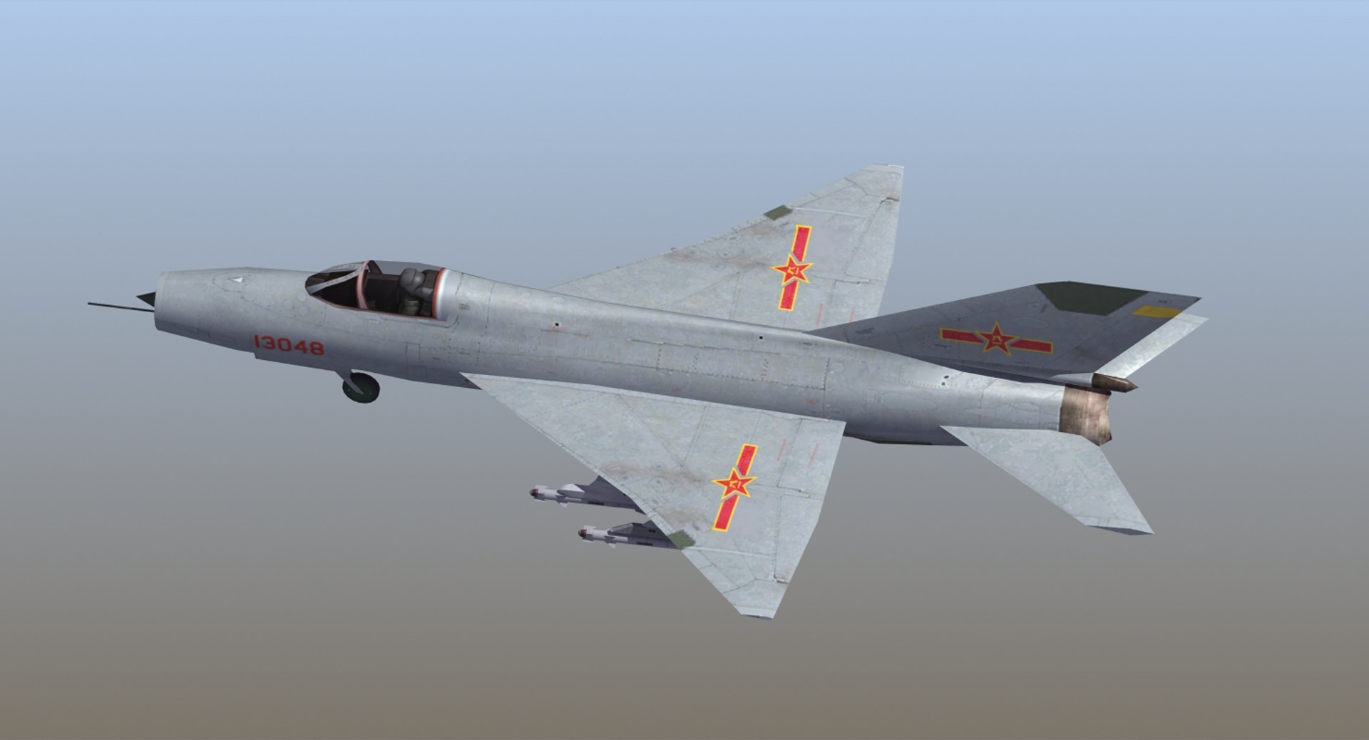 Plaaf J-7 Fishbed Fighter 3D Model - TurboSquid 1192872