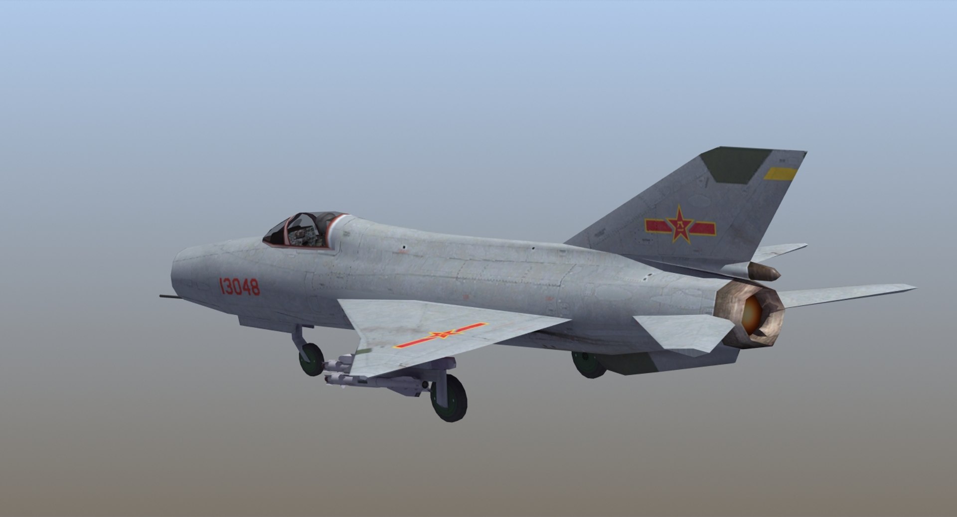 Plaaf j-7 fishbed fighter 3D model - TurboSquid 1192872