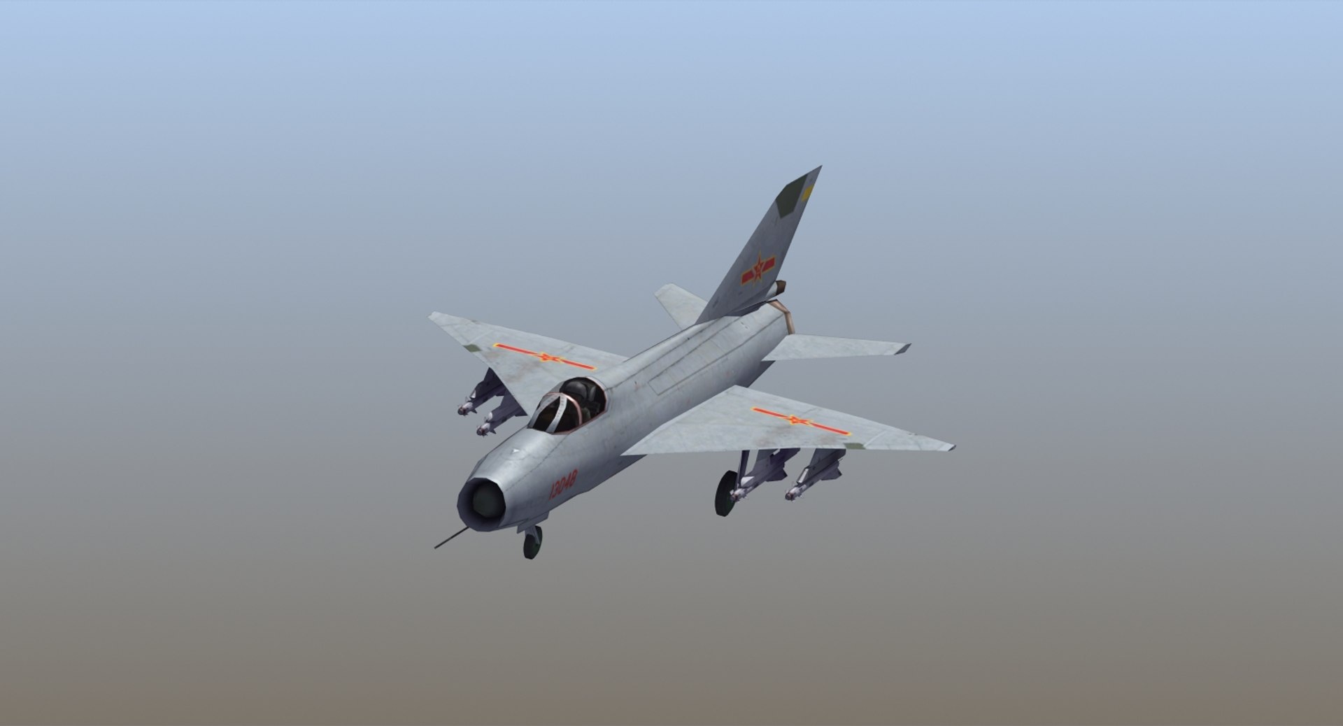 Plaaf J-7 Fishbed Fighter 3D Model - TurboSquid 1192872