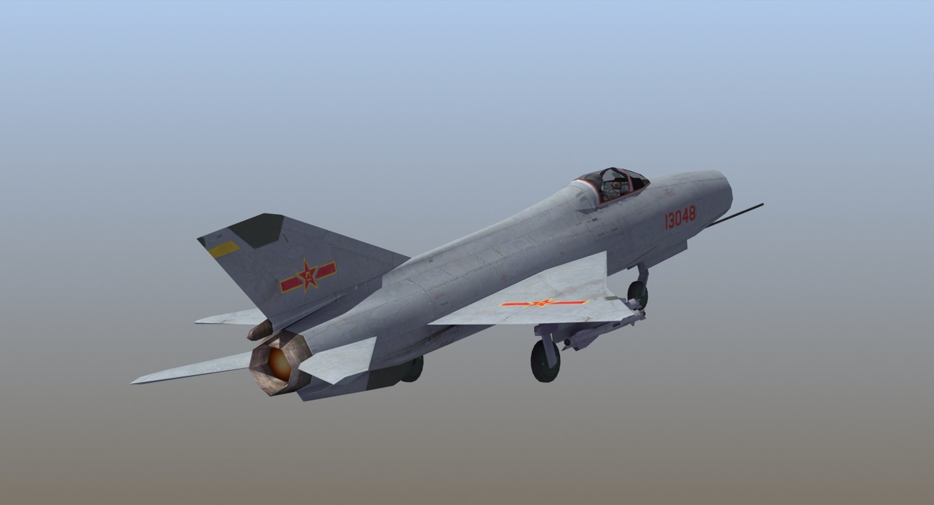 Plaaf J-7 Fishbed Fighter 3D Model - TurboSquid 1192872