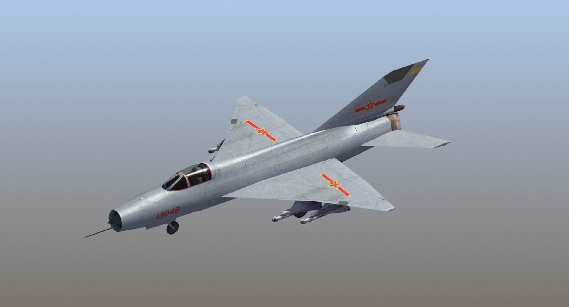 Plaaf J-7 Fishbed Fighter 3D Model - TurboSquid 1192872