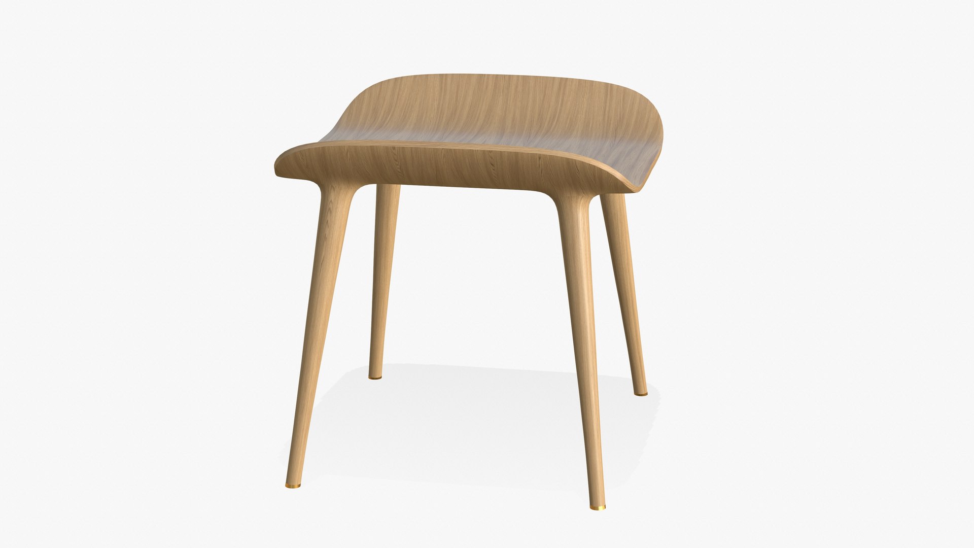 3D Model Wooden Stool Chair Classic - TurboSquid 1854947