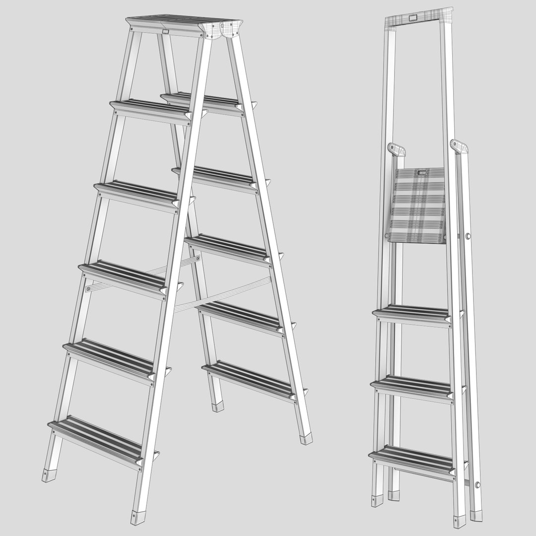 3D Step Ladders Set KRAUSE Model - TurboSquid 1843426