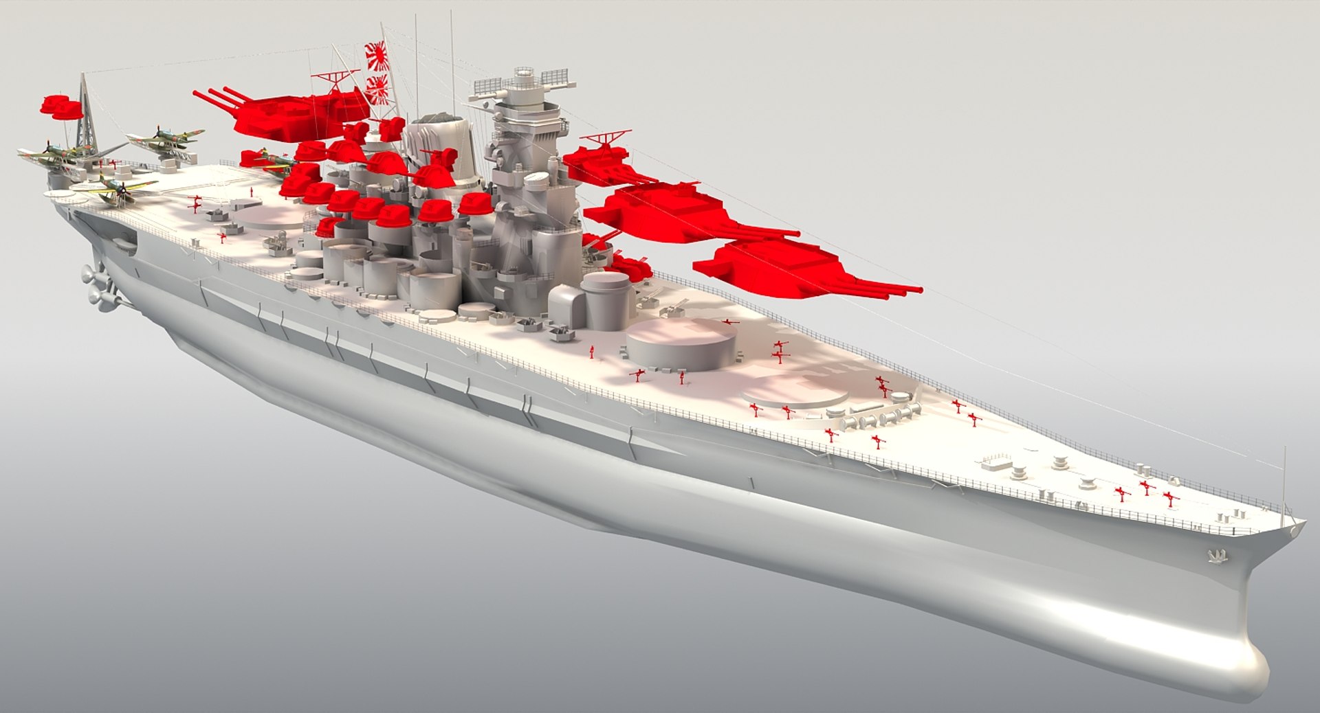 Ijn yamato 3D model - TurboSquid 1211327