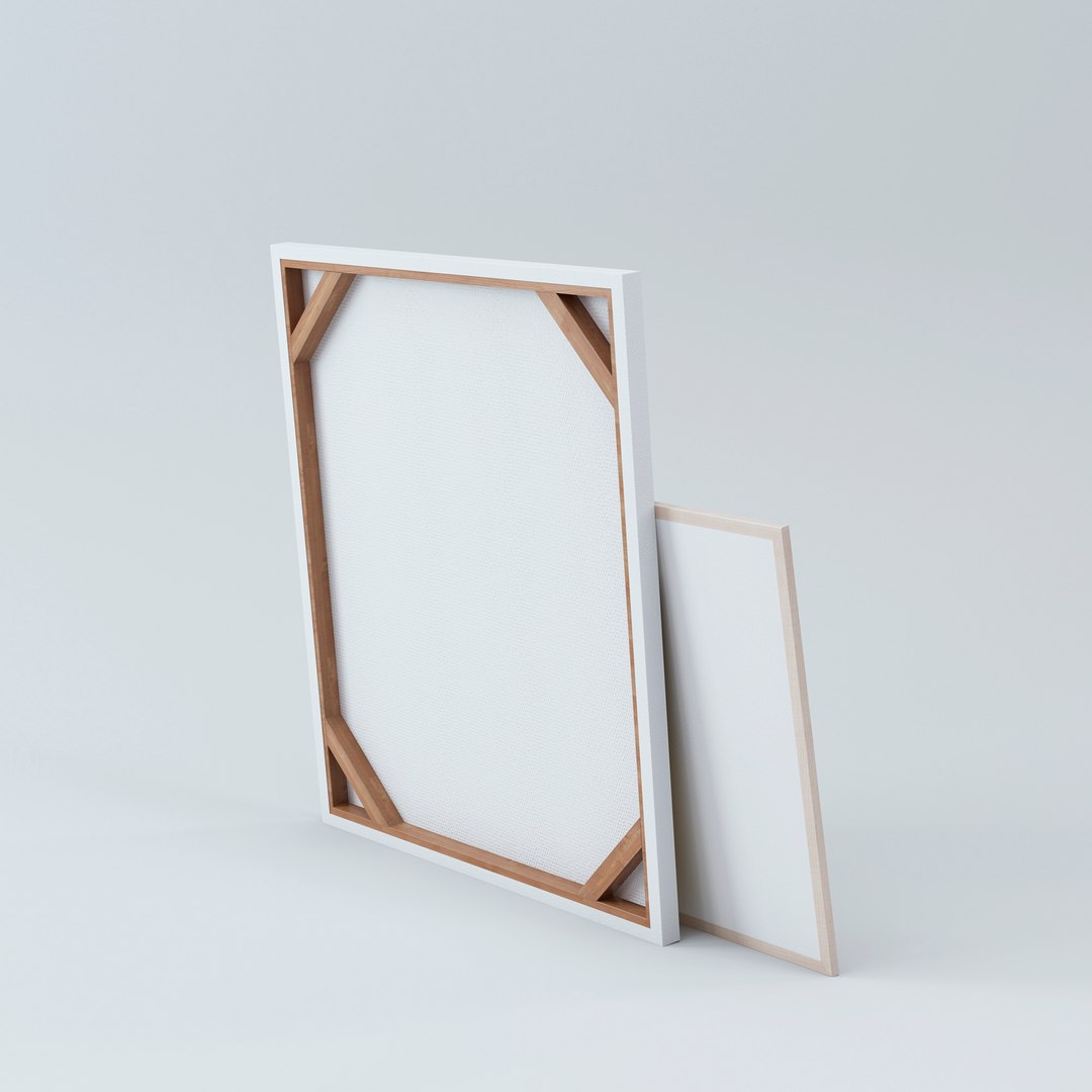 3d Decor Set Canvas Poster Model