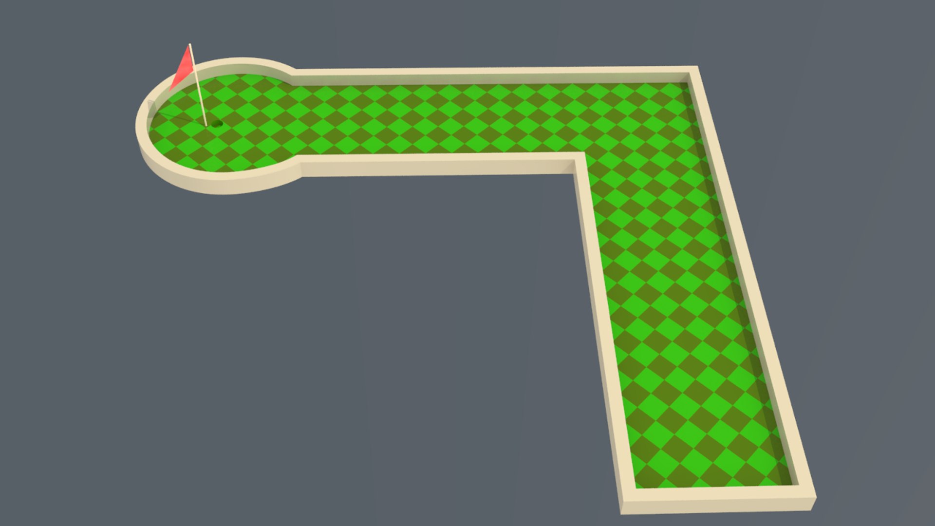 Mini Golf Course 10 3d Model