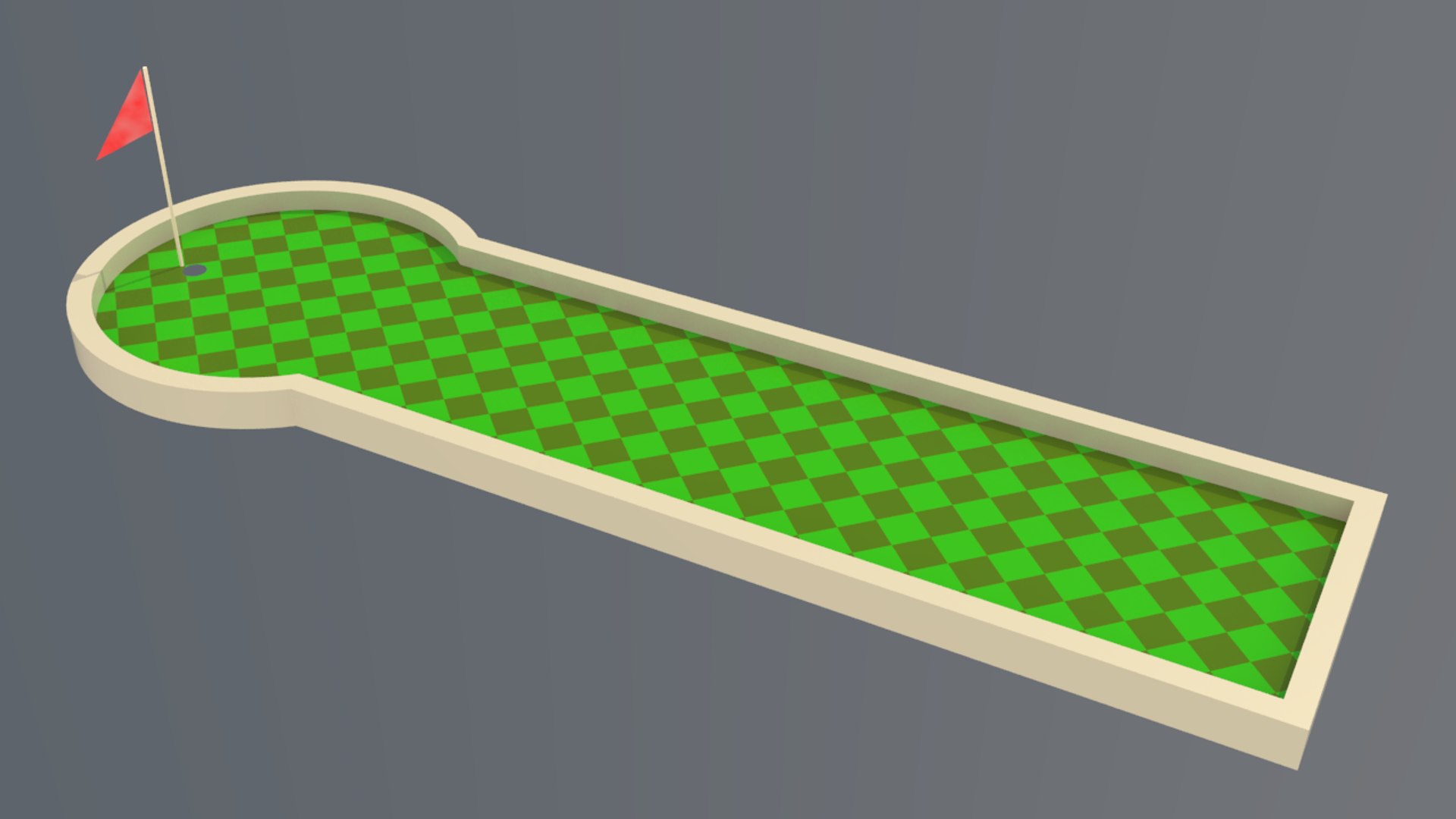 Mini Golf Course 10 3d Model