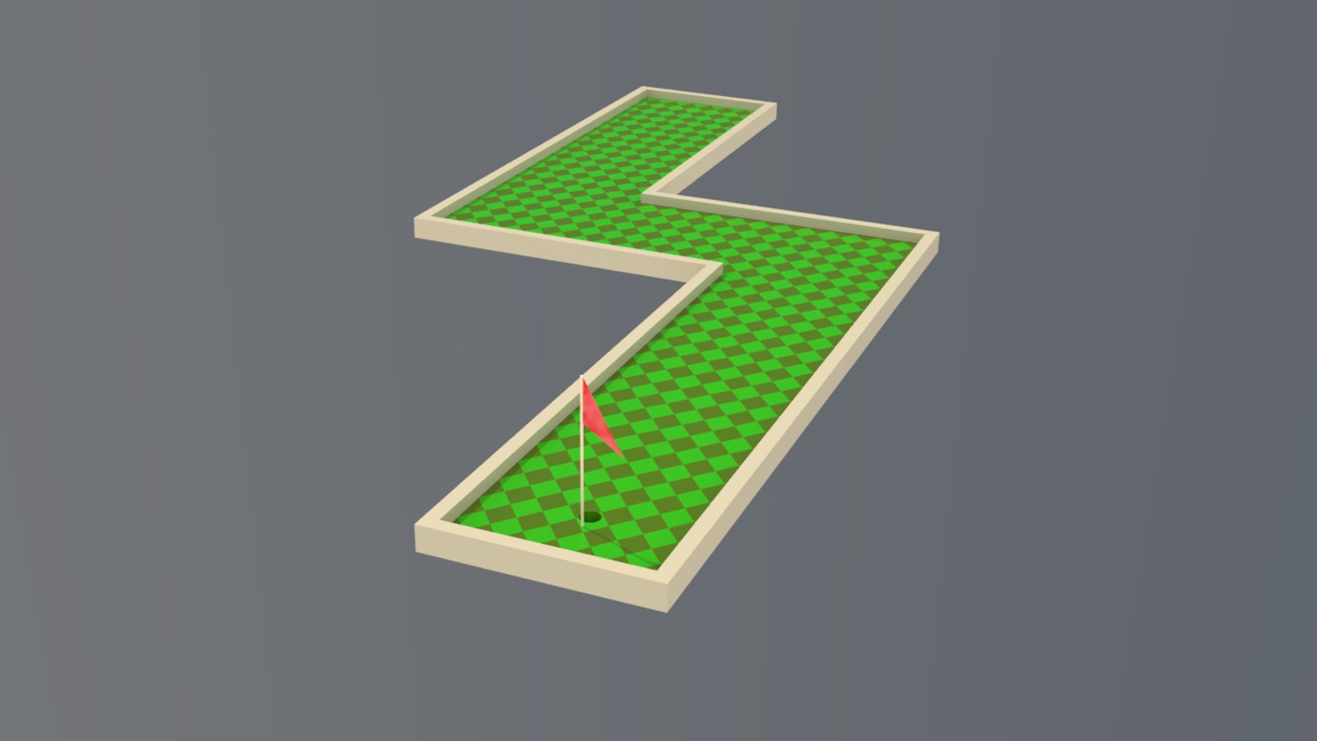 Mini Golf Course 10 3d Model