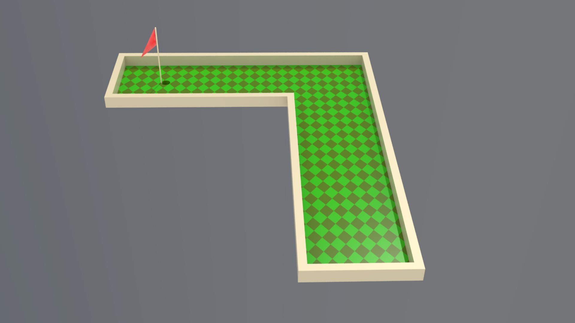Mini Golf Course 10 3d Model