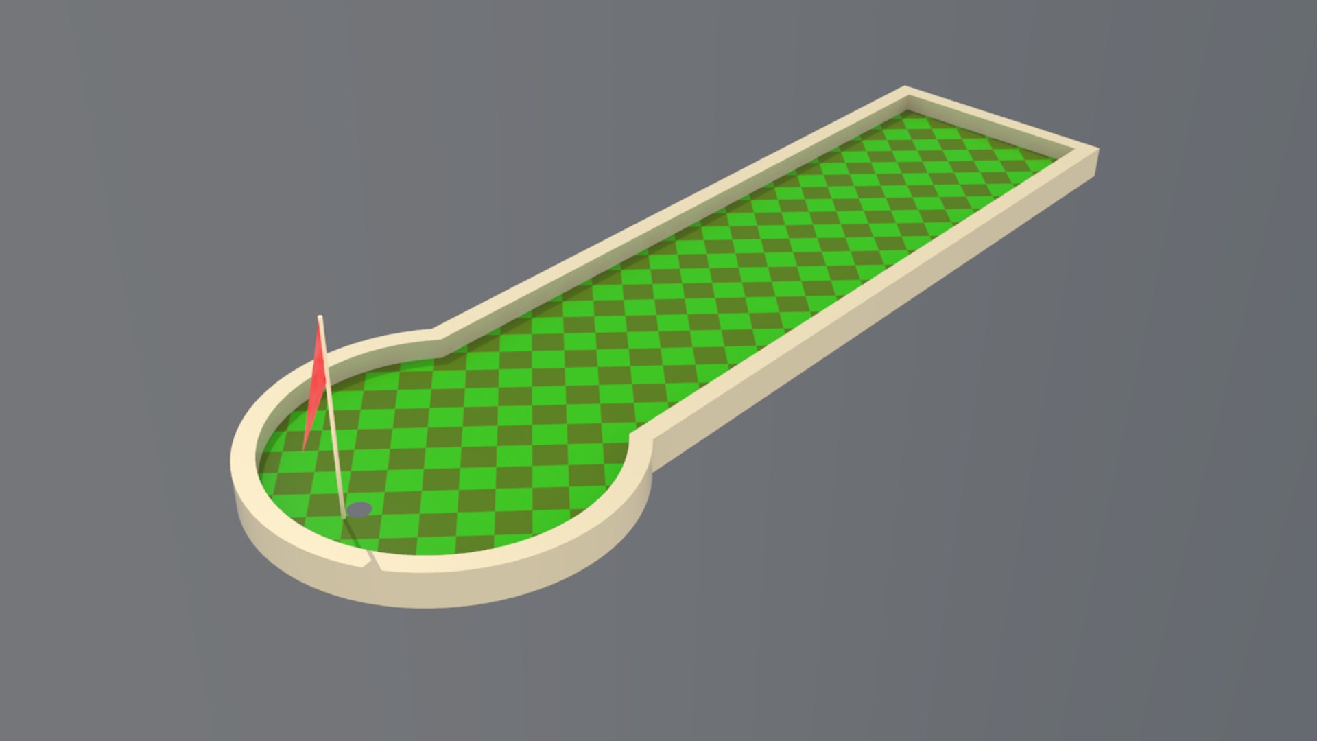 Mini Golf Course 10 3d Model