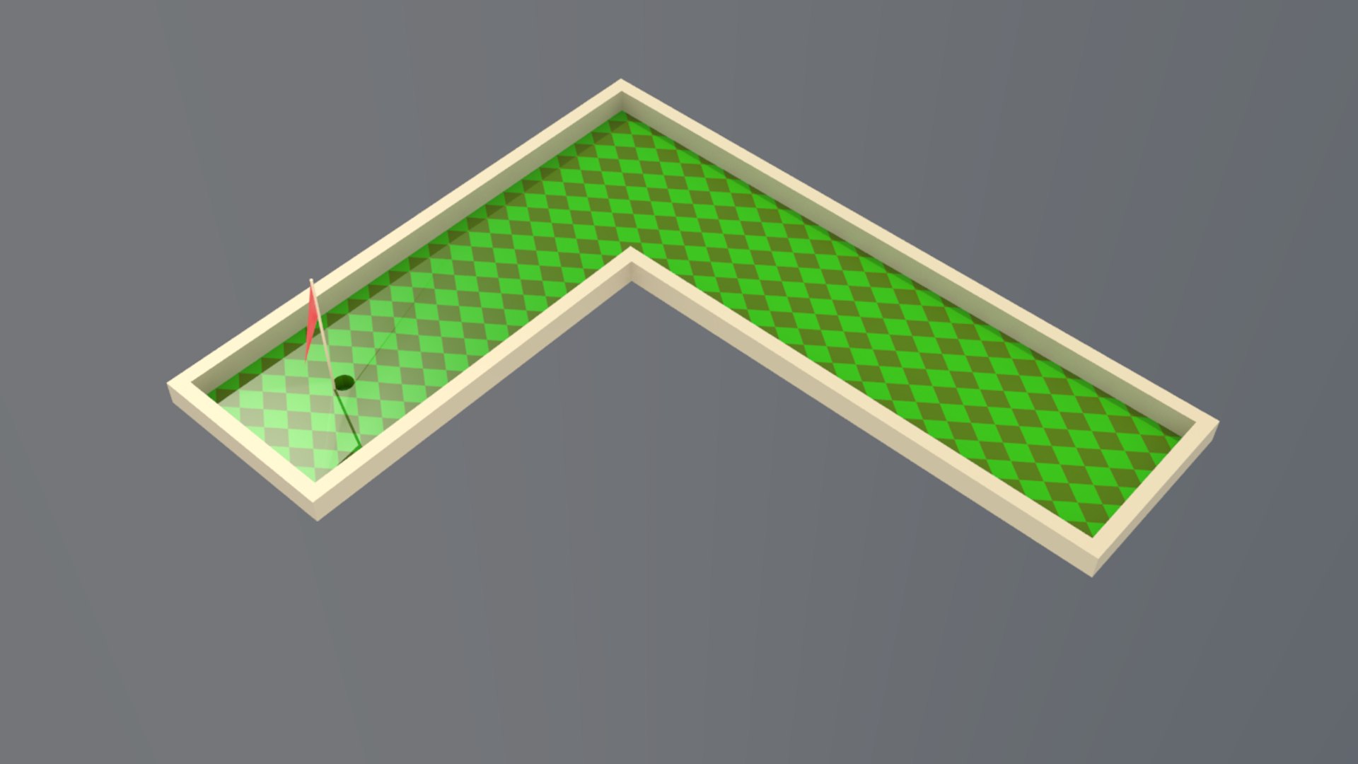 Mini Golf Course 10 3d Model