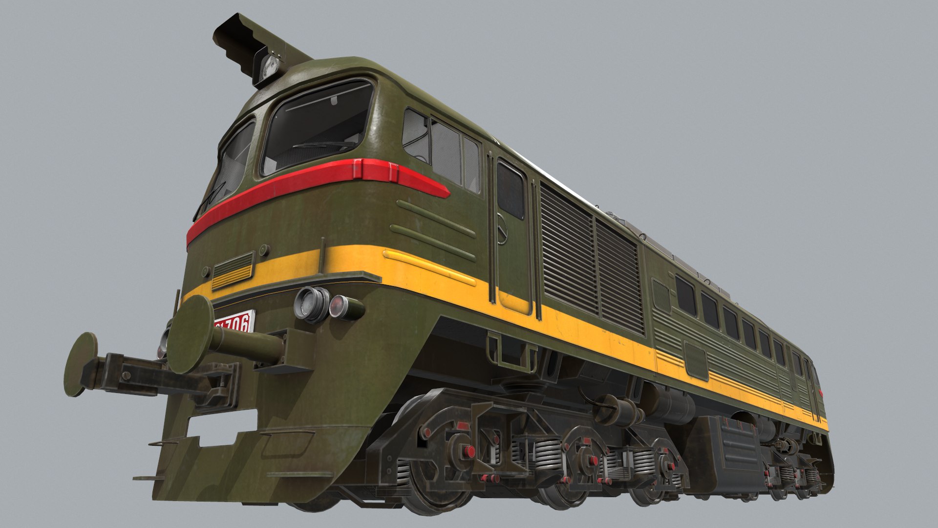 K62 M62 Diesel Locomotive 3D - TurboSquid 1988750