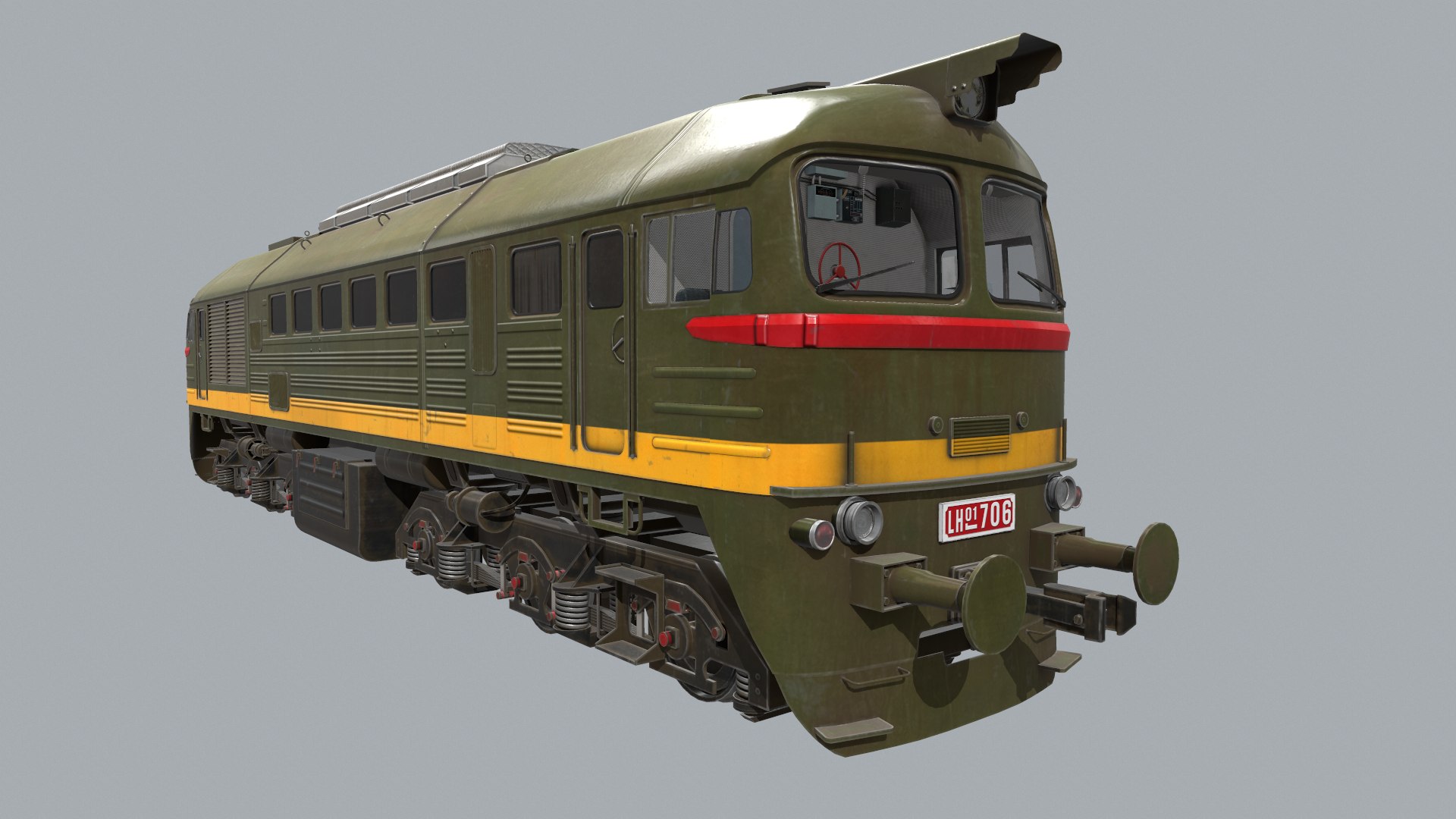 K62 M62 Diesel Locomotive 3D - TurboSquid 1988750