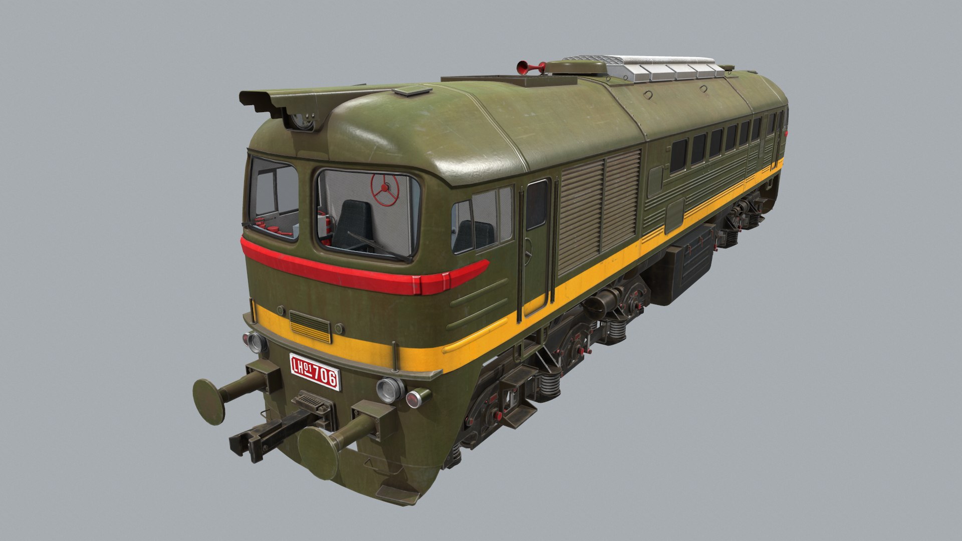 K62 M62 Diesel Locomotive 3D - TurboSquid 1988750