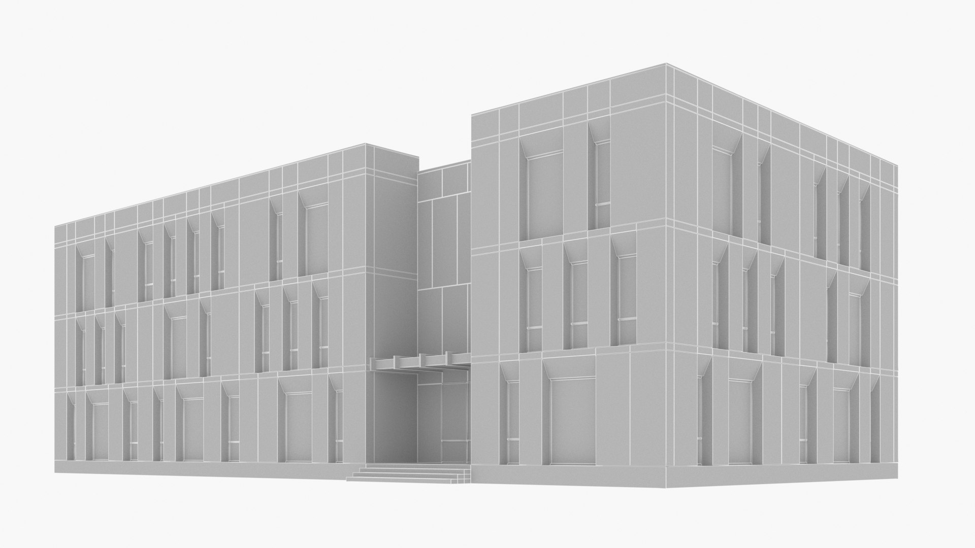 3D Commercial Building Model - TurboSquid 2403083