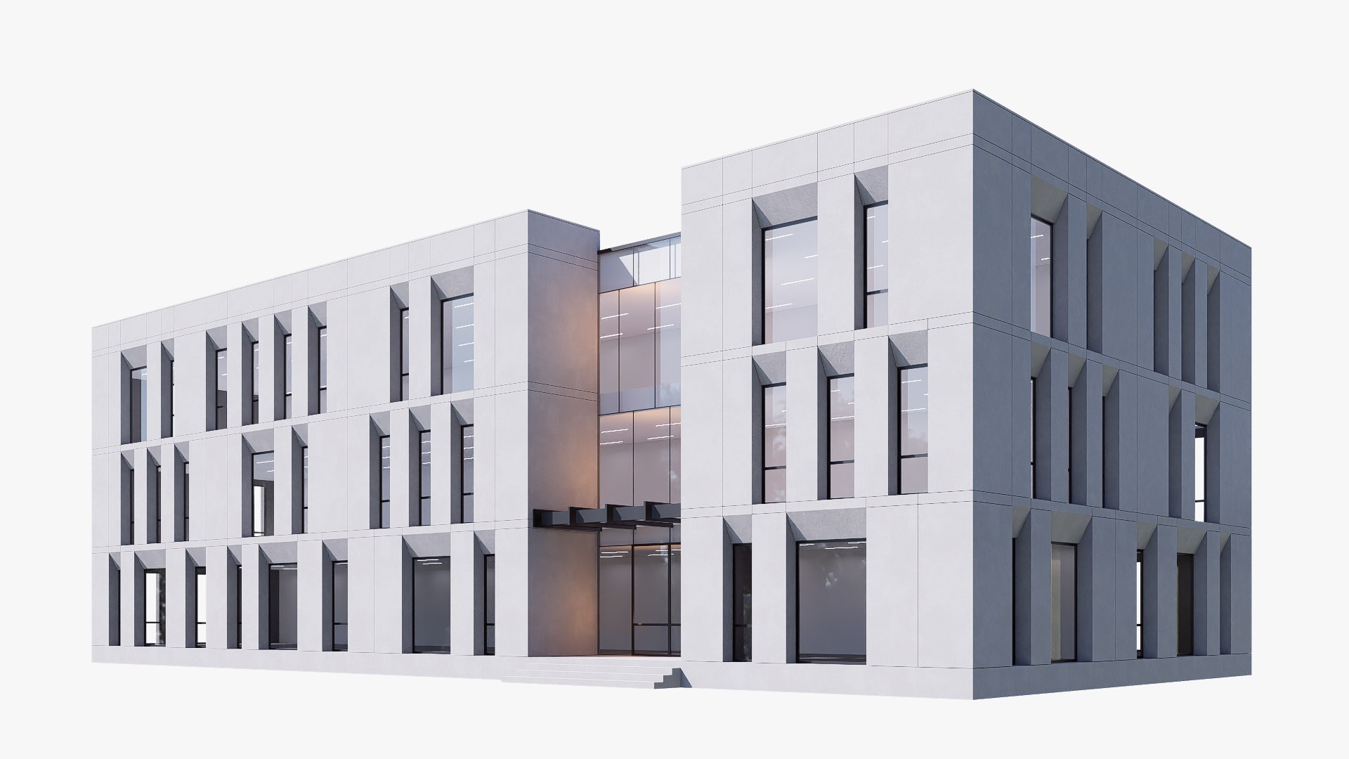 3D Commercial Building Model - TurboSquid 2403083