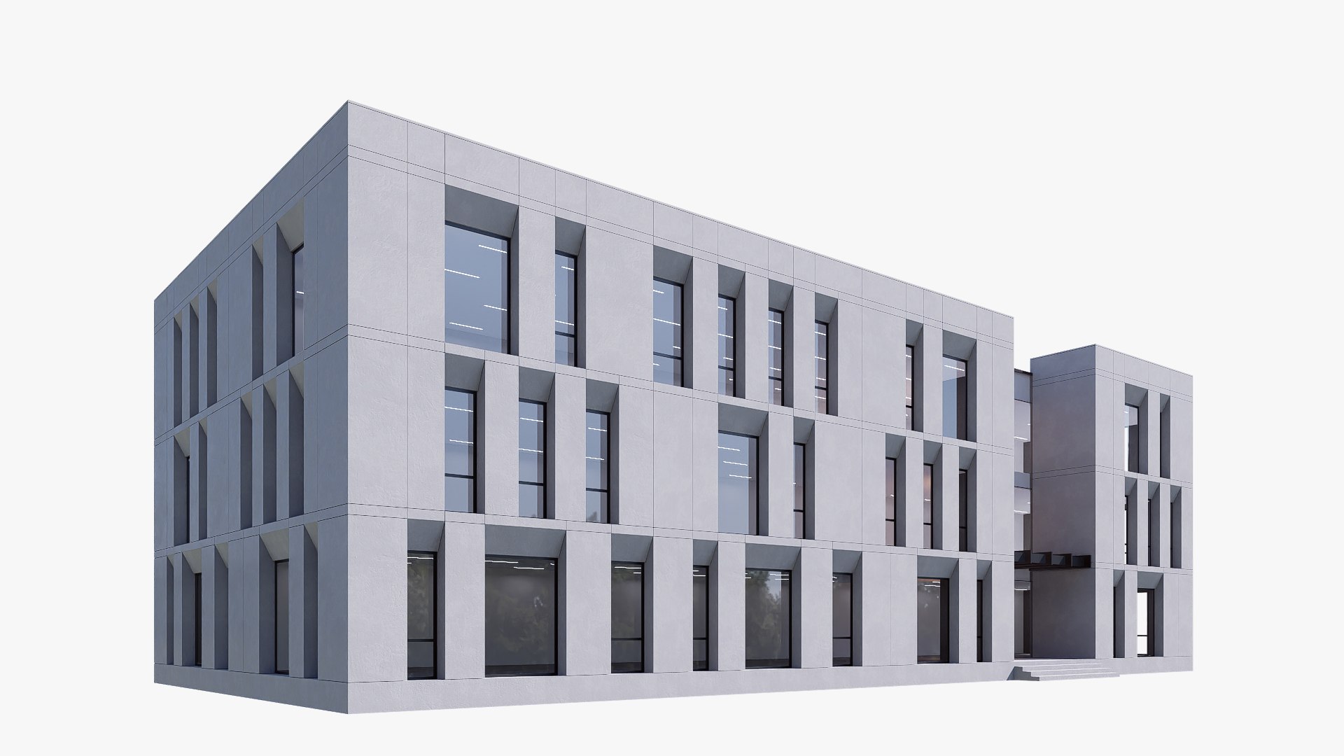 3D Commercial Building Model - TurboSquid 2403083