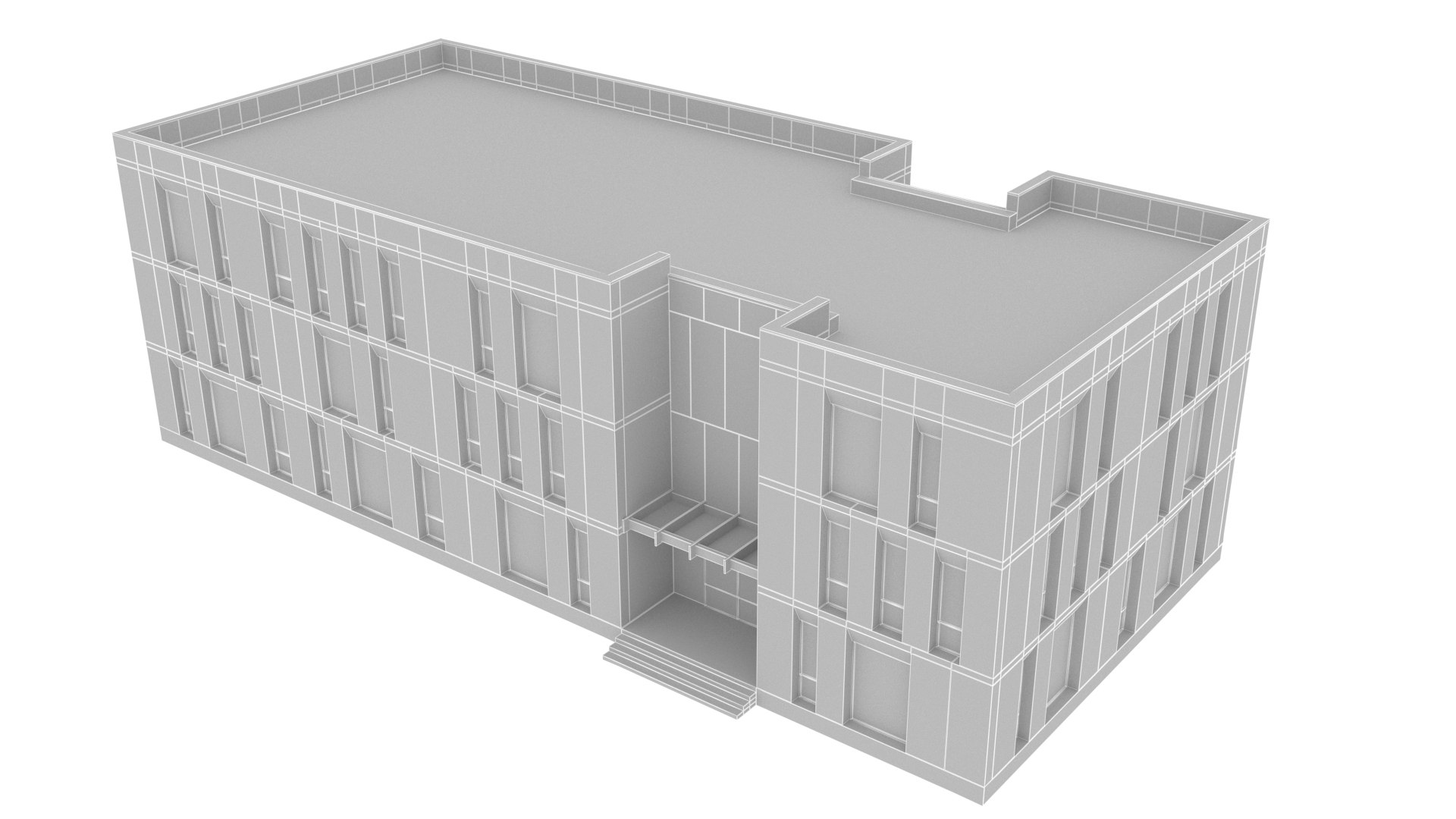 3D Commercial Building Model - TurboSquid 2403083
