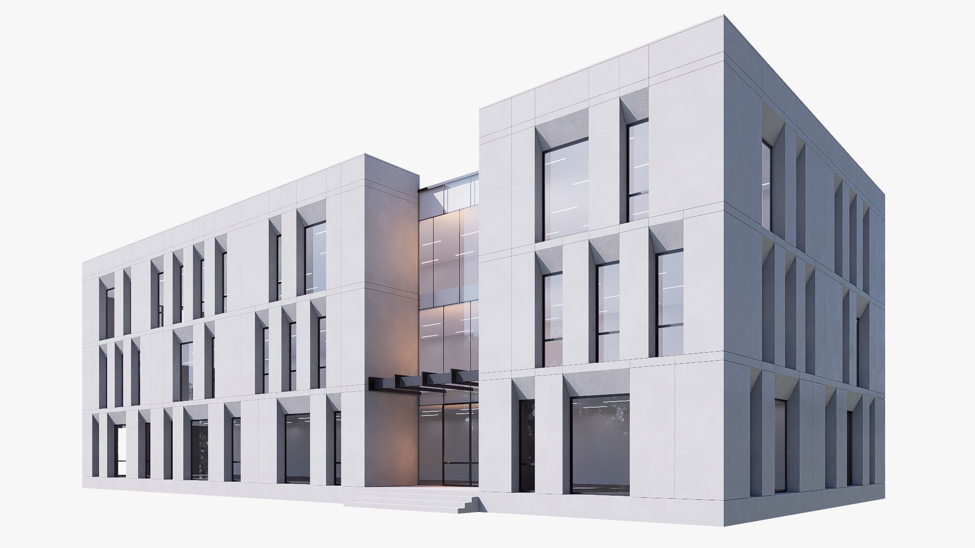 3D Commercial Building Model - TurboSquid 2403083