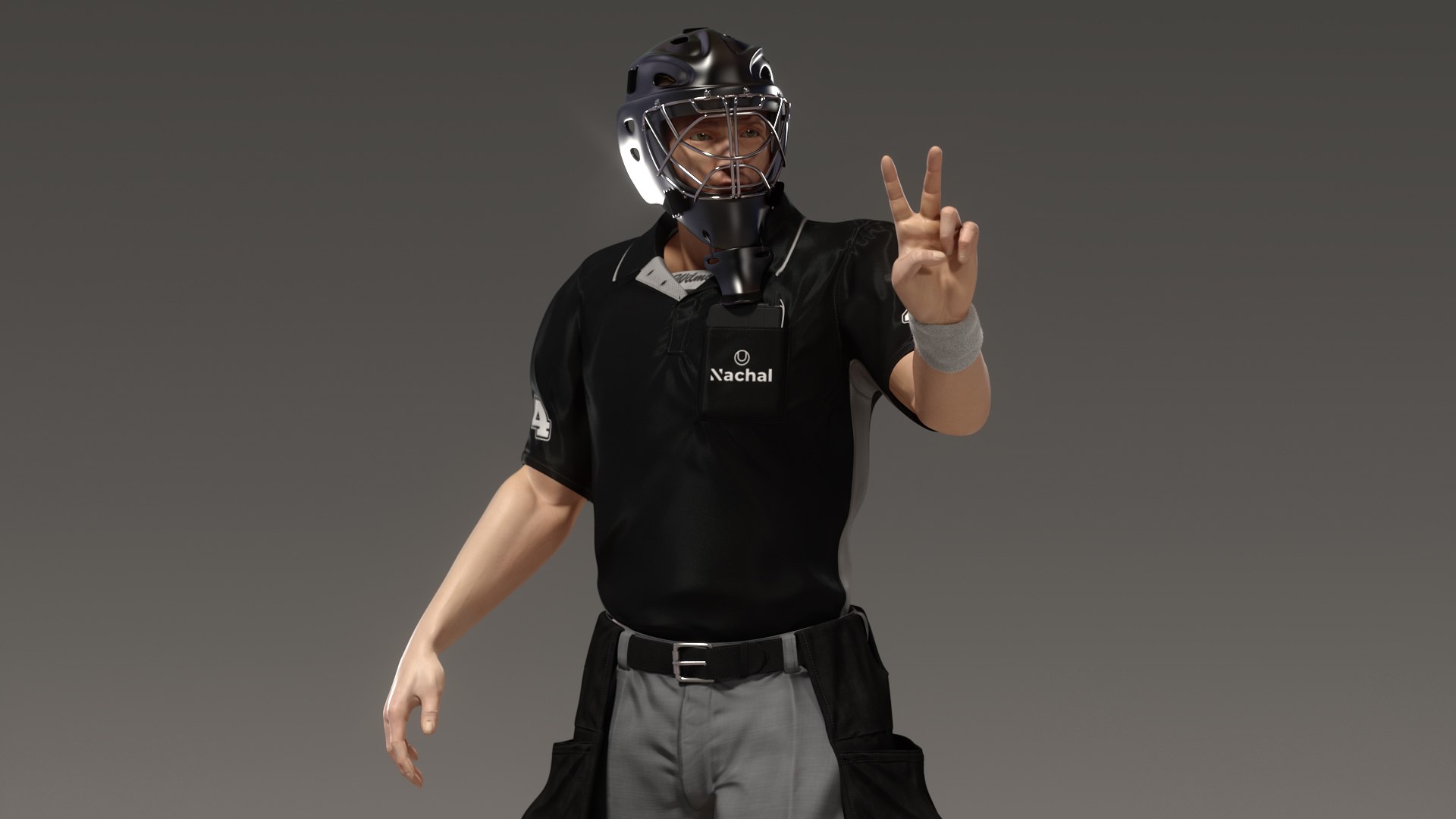 Baseball Umpire In Chief Animated HQ 3D Model - TurboSquid 2052087