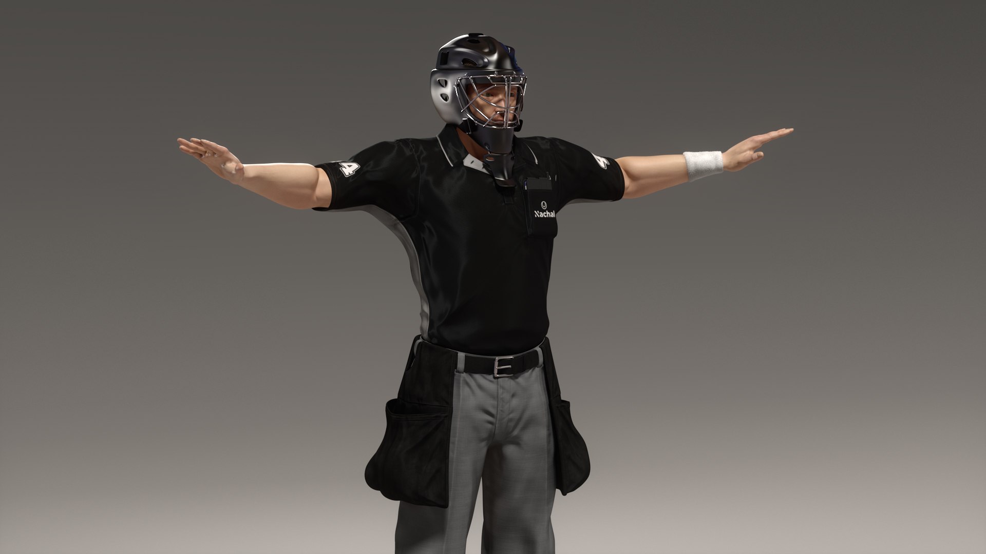 Baseball Umpire in Chief Animated HQ 3D model - TurboSquid 2052087