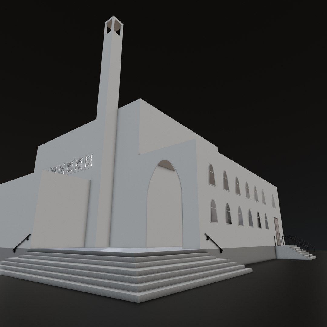 3D Mosque Exterior - TurboSquid 2025984