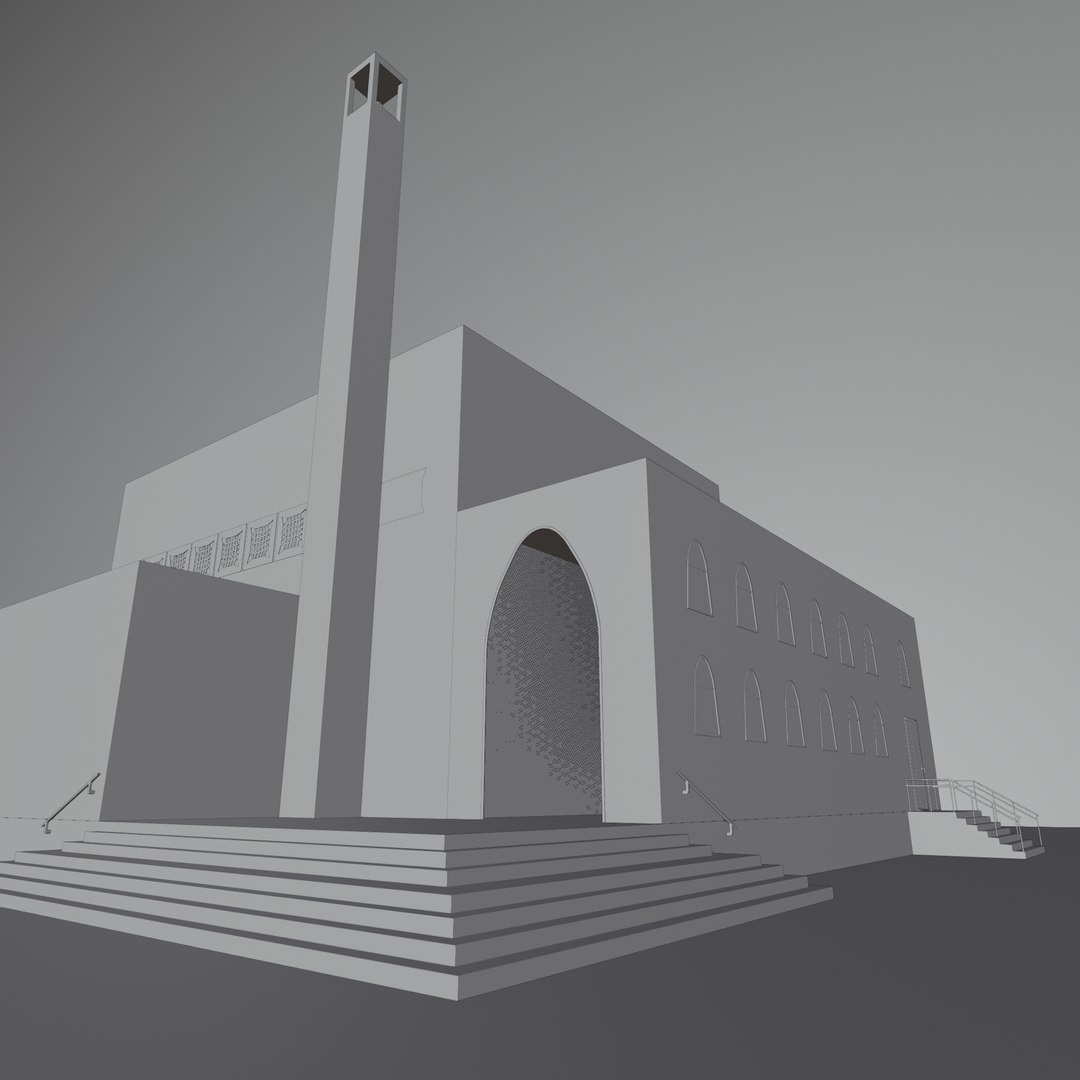 3D Mosque Exterior - TurboSquid 2025984