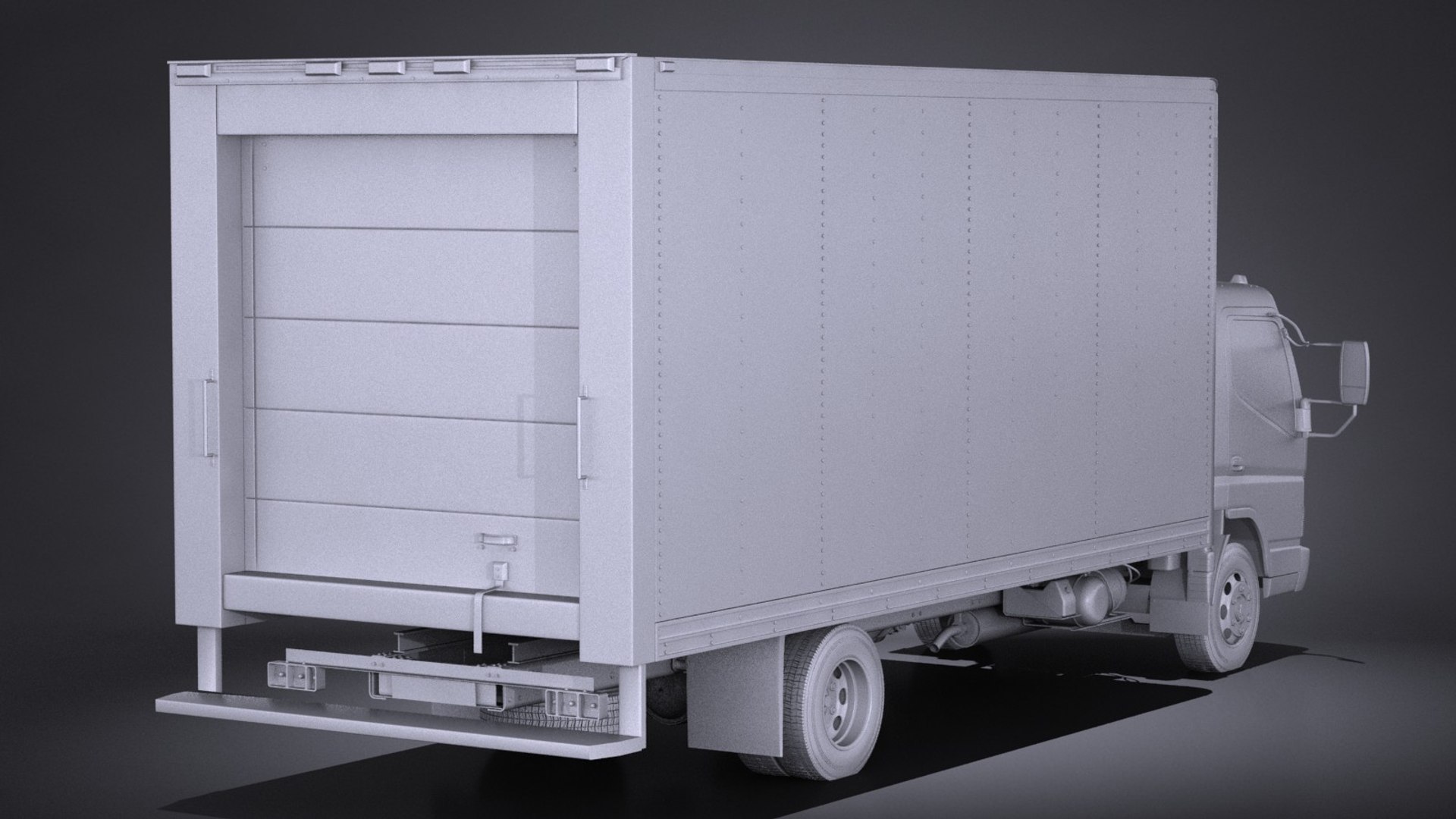3d Mitsubishi Fuso Box Model