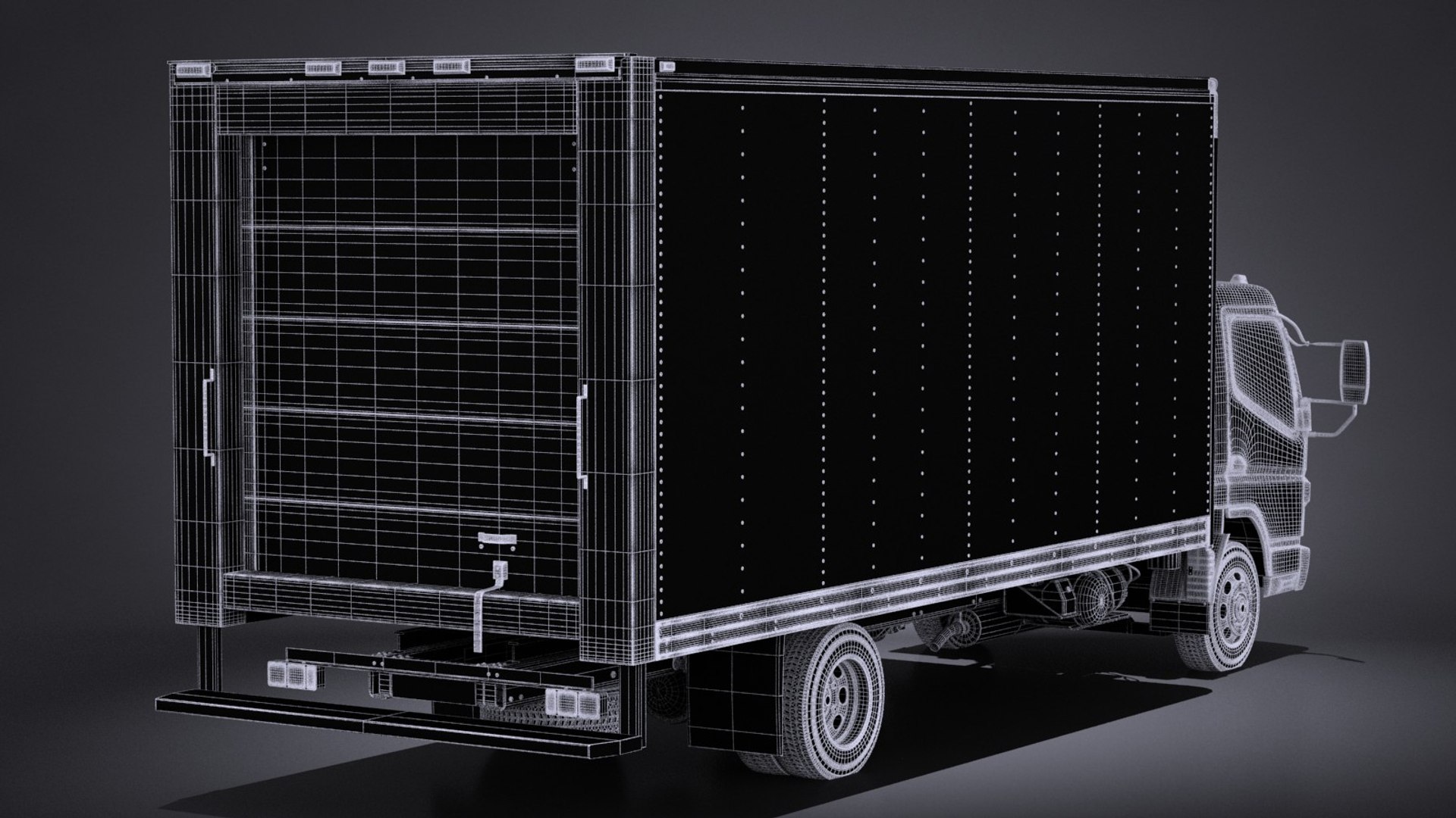 3d Mitsubishi Fuso Box Model