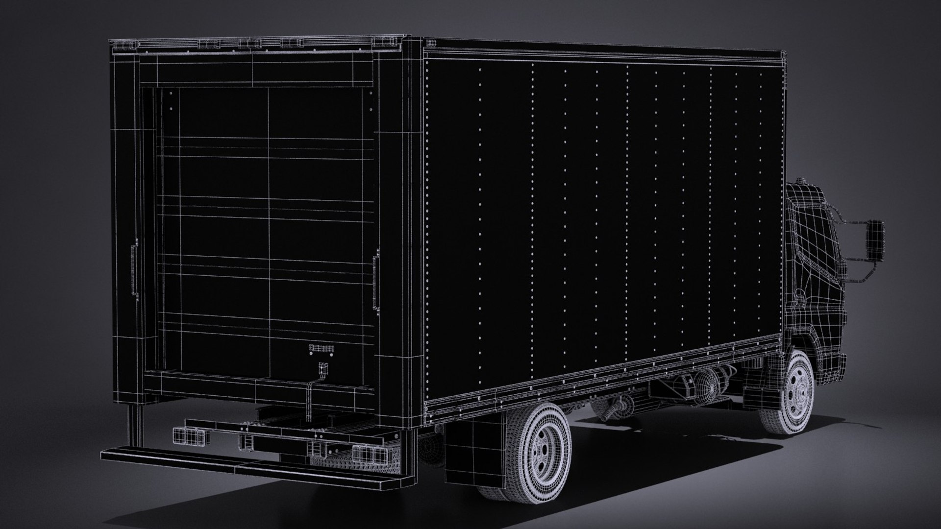 3d Mitsubishi Fuso Box Model