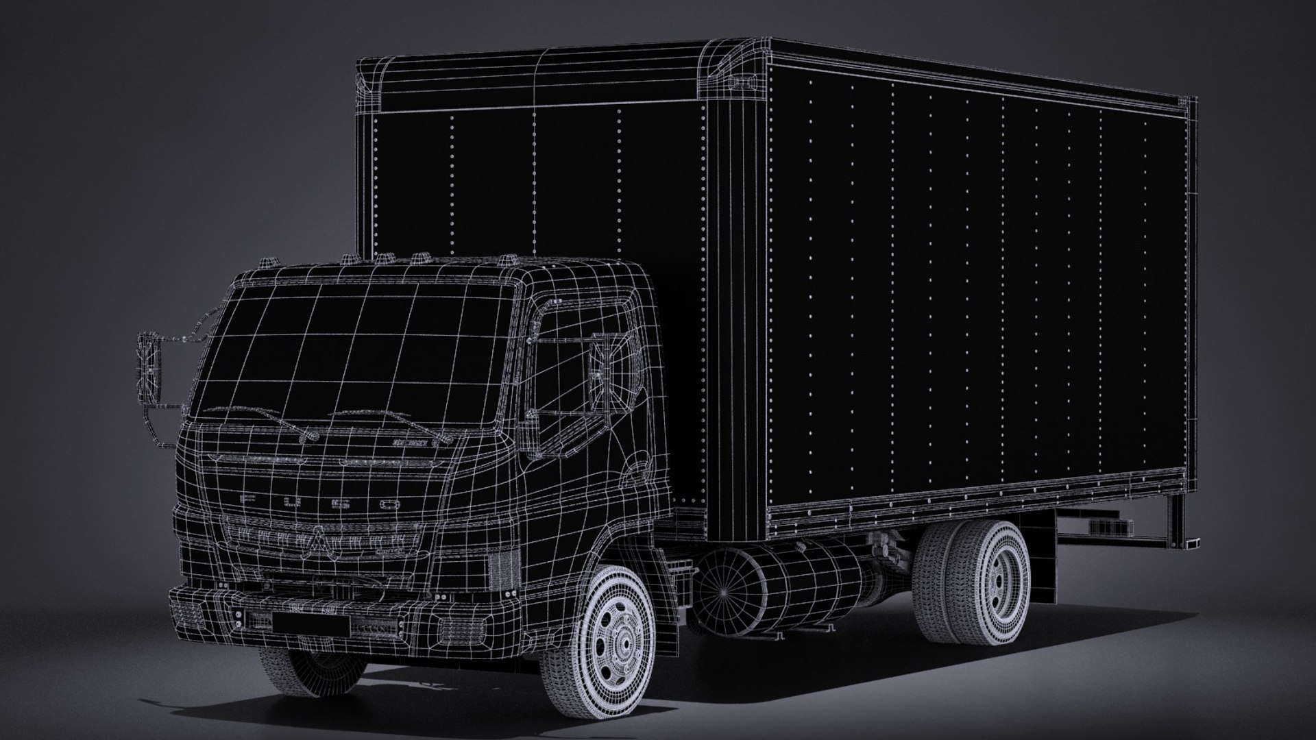 3d Mitsubishi Fuso Box Model