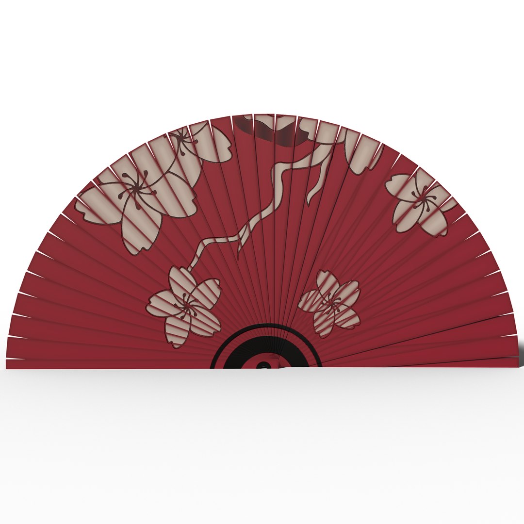 Hand Fan Flower 3D Model - TurboSquid 2087488