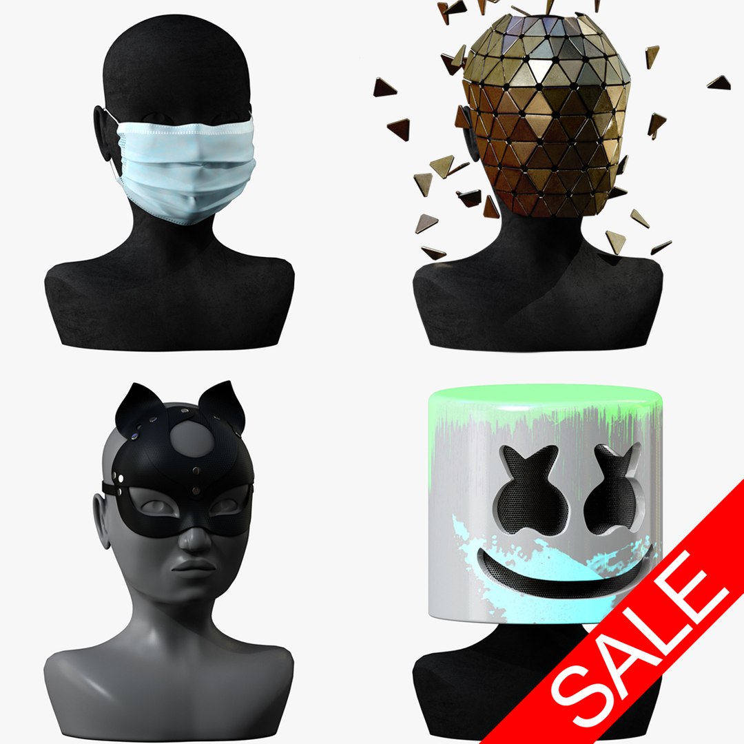 Mask Collection 4 Model - TurboSquid 1771510