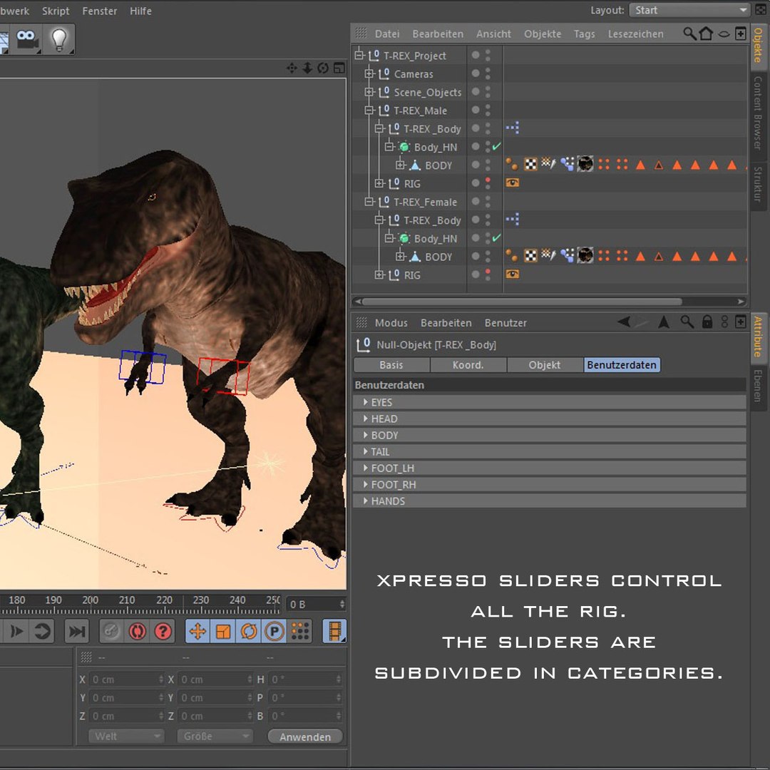Tyrannosaurus Rex T-rex 3d Model