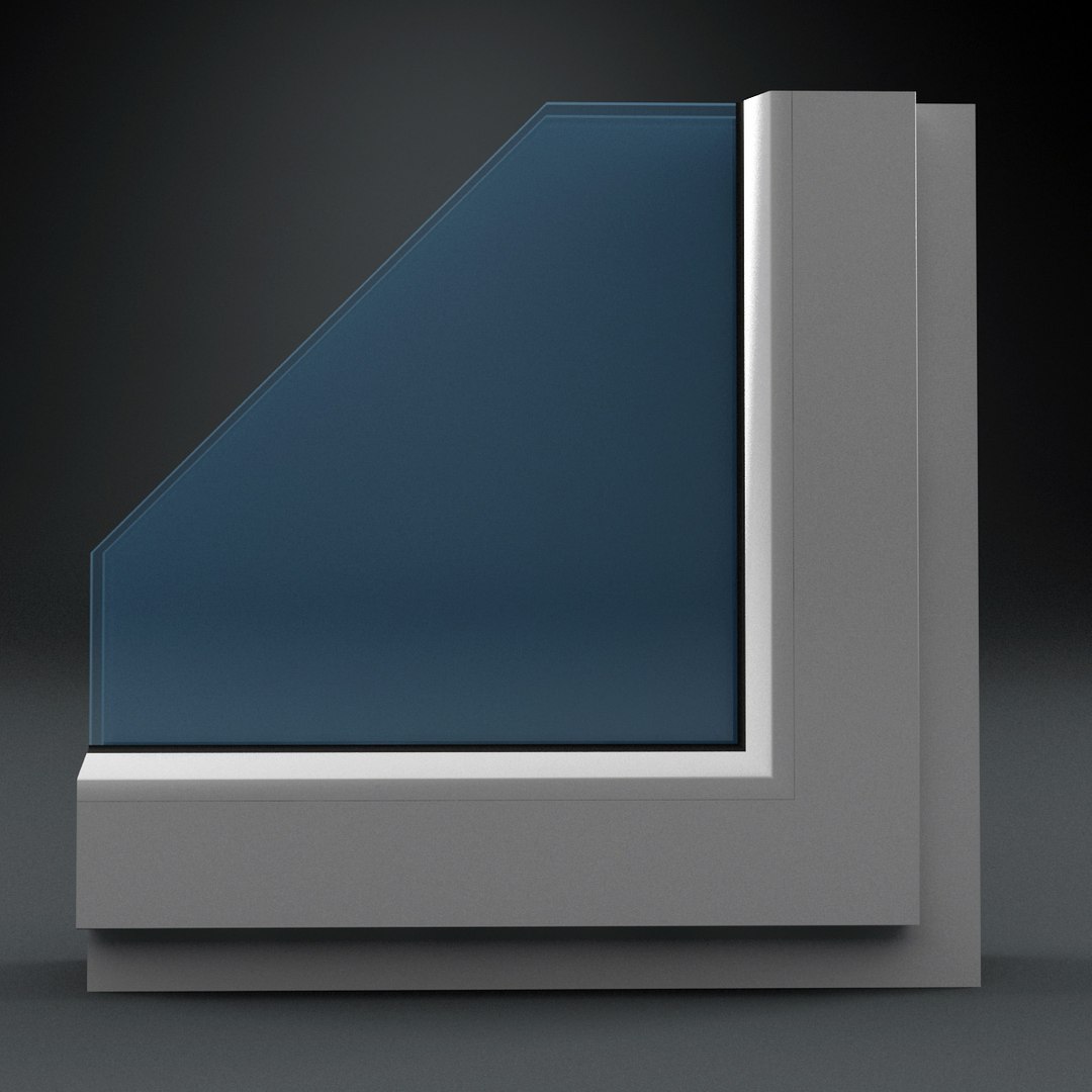 Plastic Window Cutaway 3d Obj