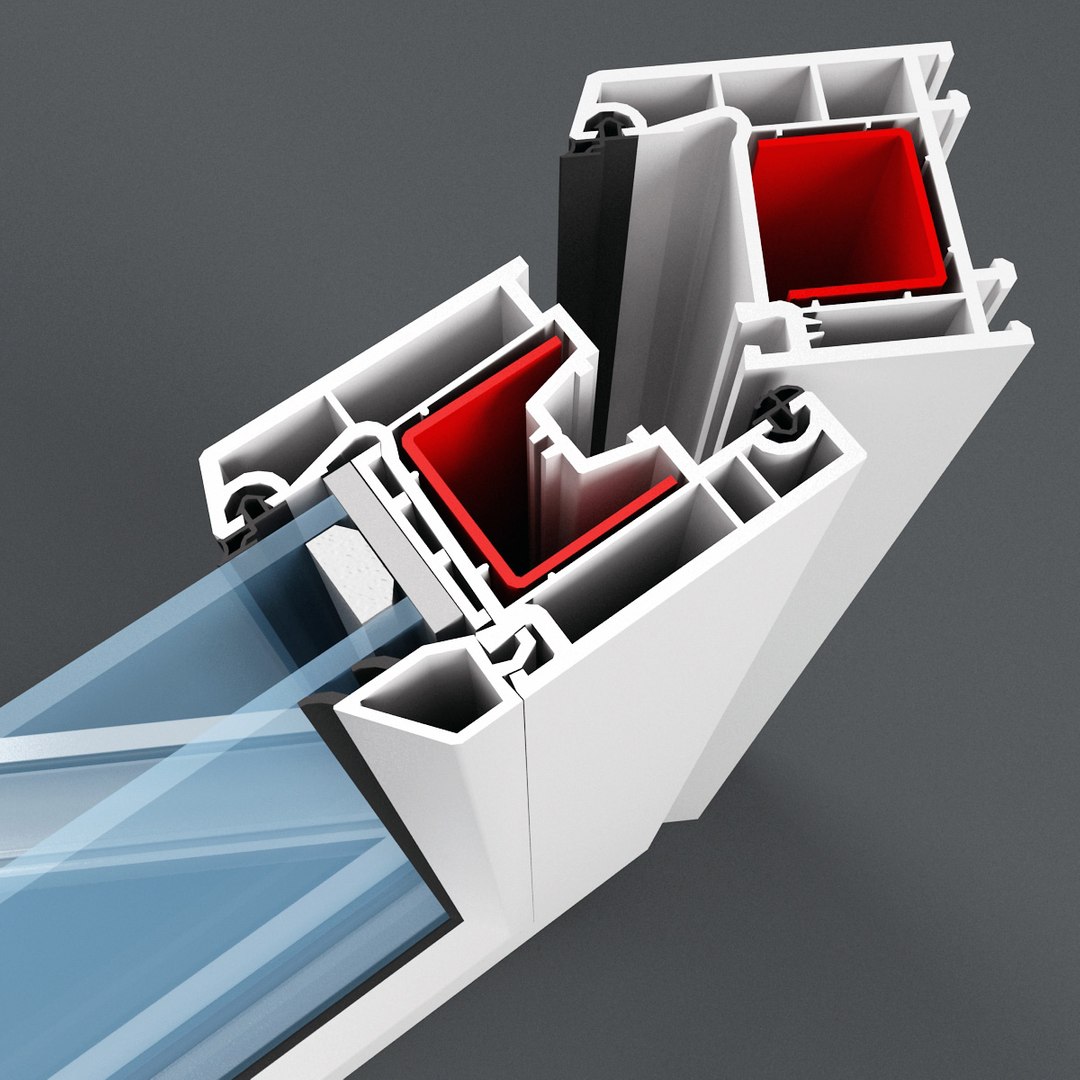 Plastic Window Cutaway 3d Obj