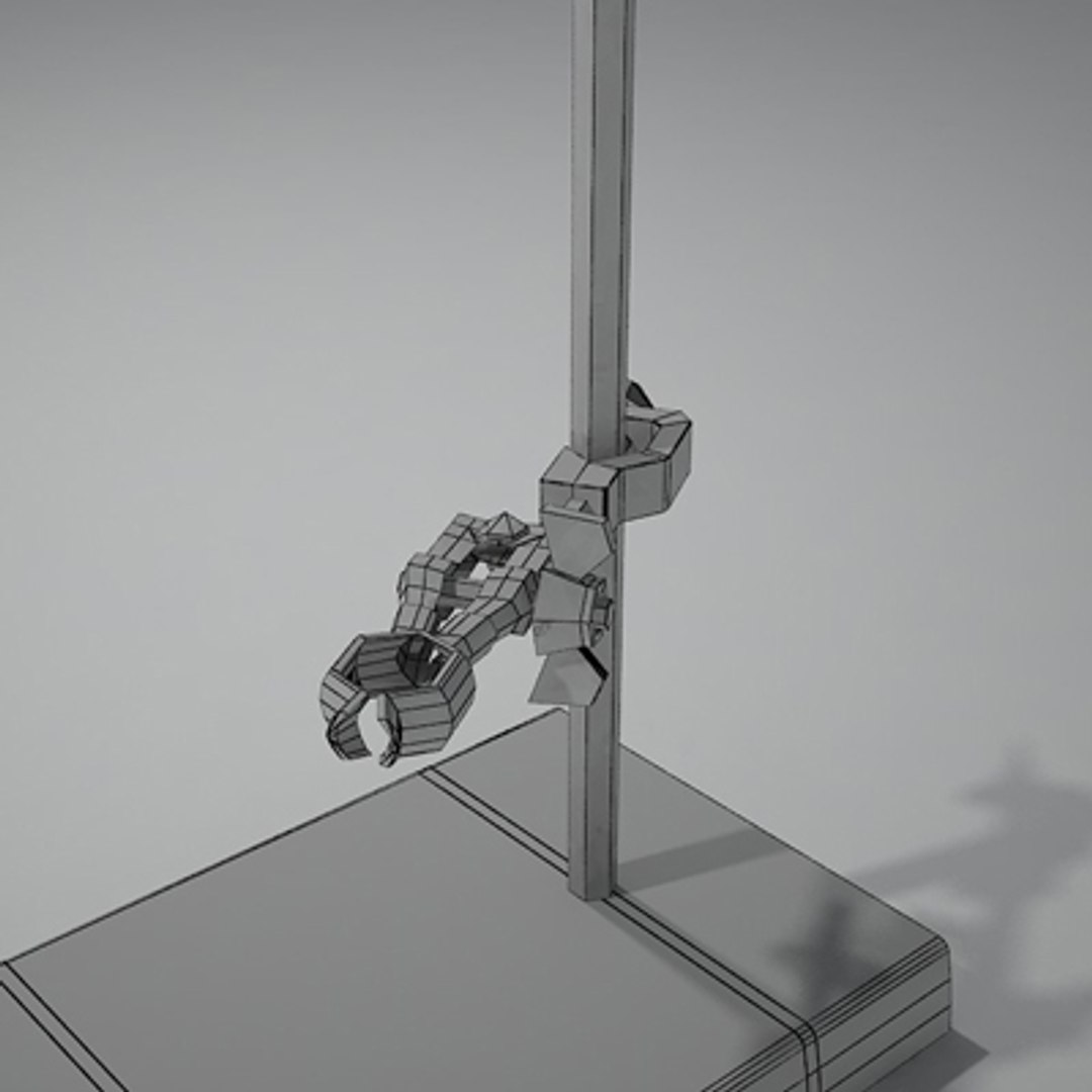 Support Stand Clamp 3d 3ds