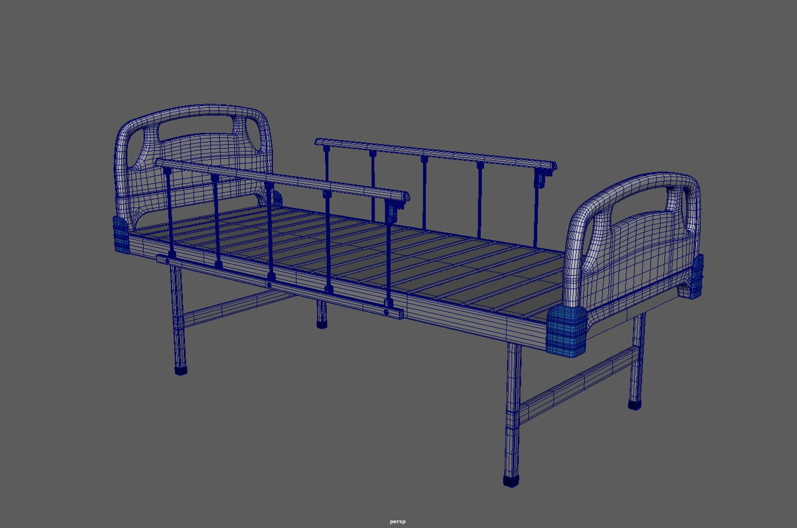Adjustable Funtional Hospital Bed 3D Model - TurboSquid 2285132