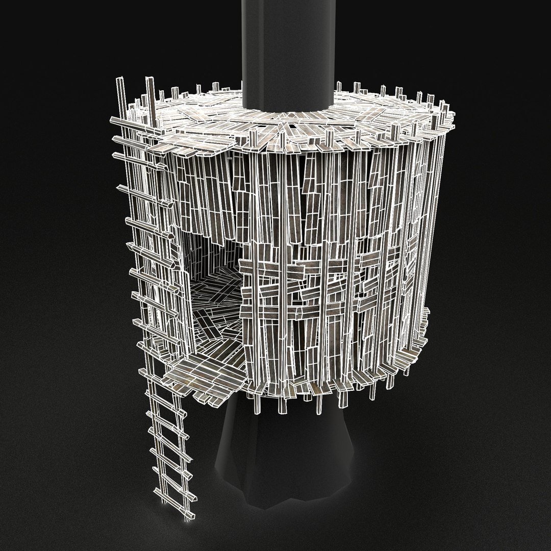 3D Tree Wooden Platform - TurboSquid 1678998