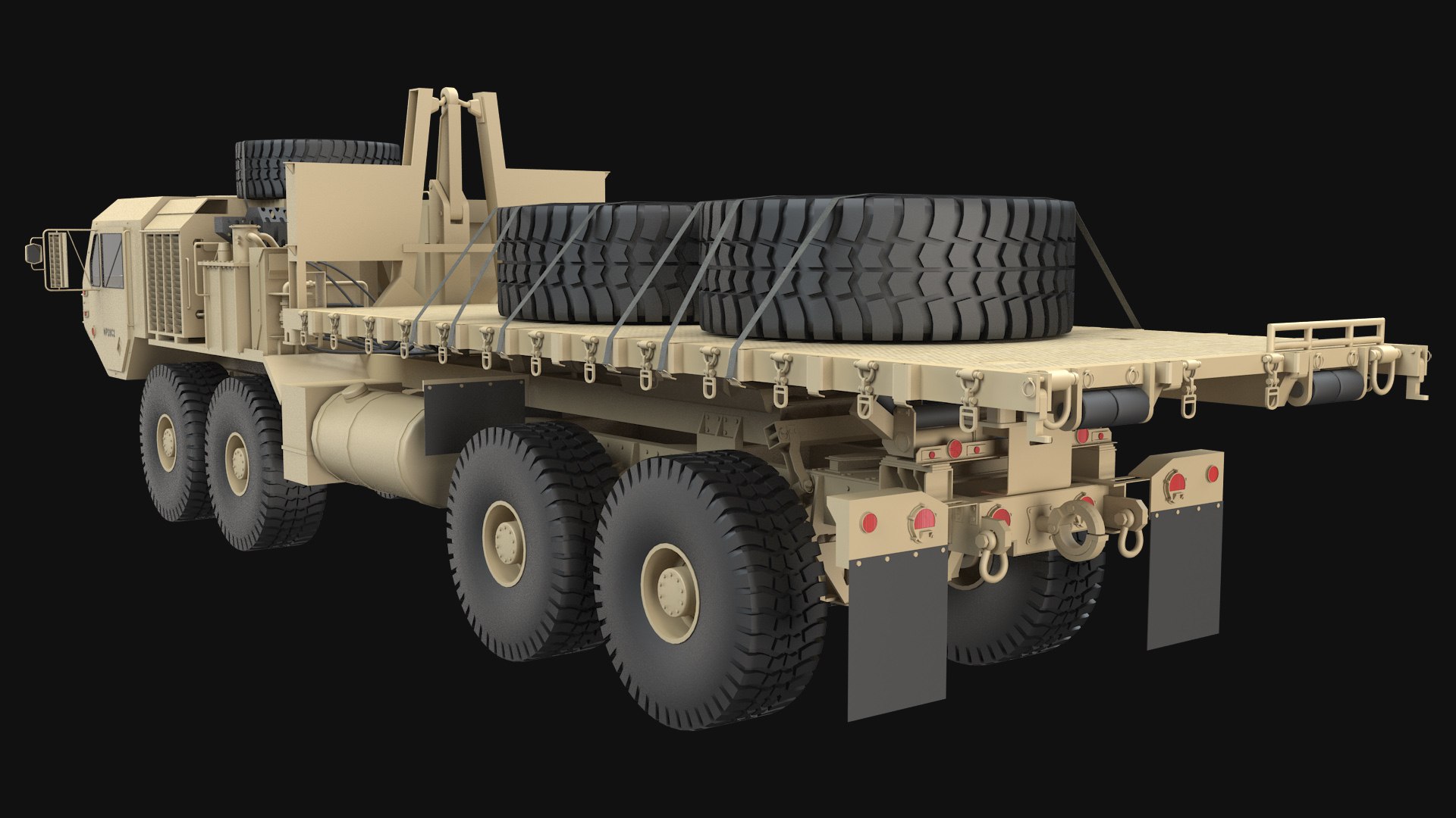 HEMTT Heavy Expanded Mobility Tactical Flatbed Truck 3D Model ...
