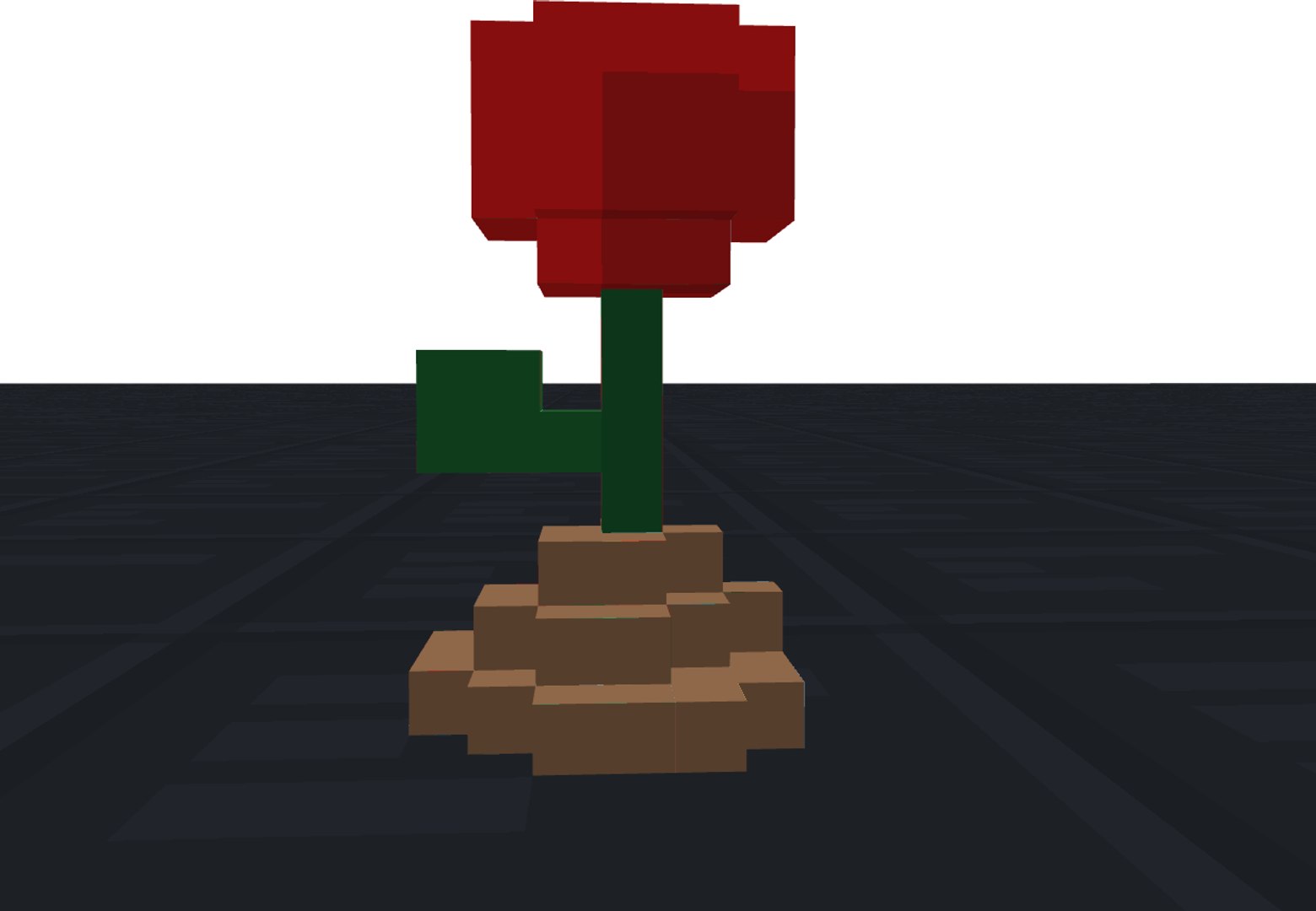 3D 8 bit rose - TurboSquid 1872469