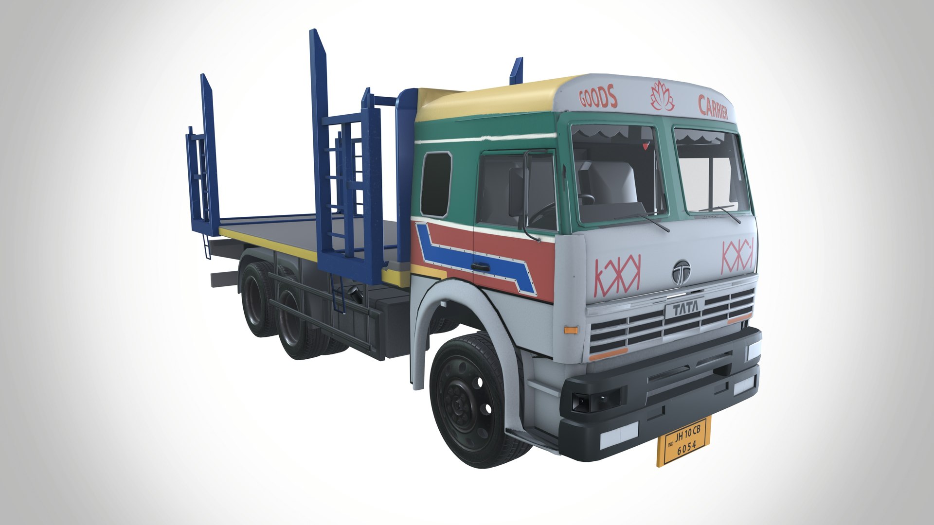 3D Goods Carrier Truck Model - TurboSquid 2271275