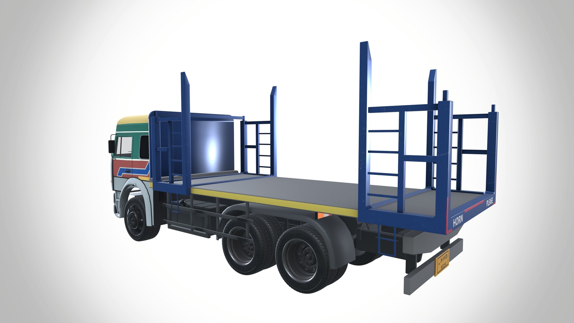 3D Goods Carrier Truck Model - TurboSquid 2271275