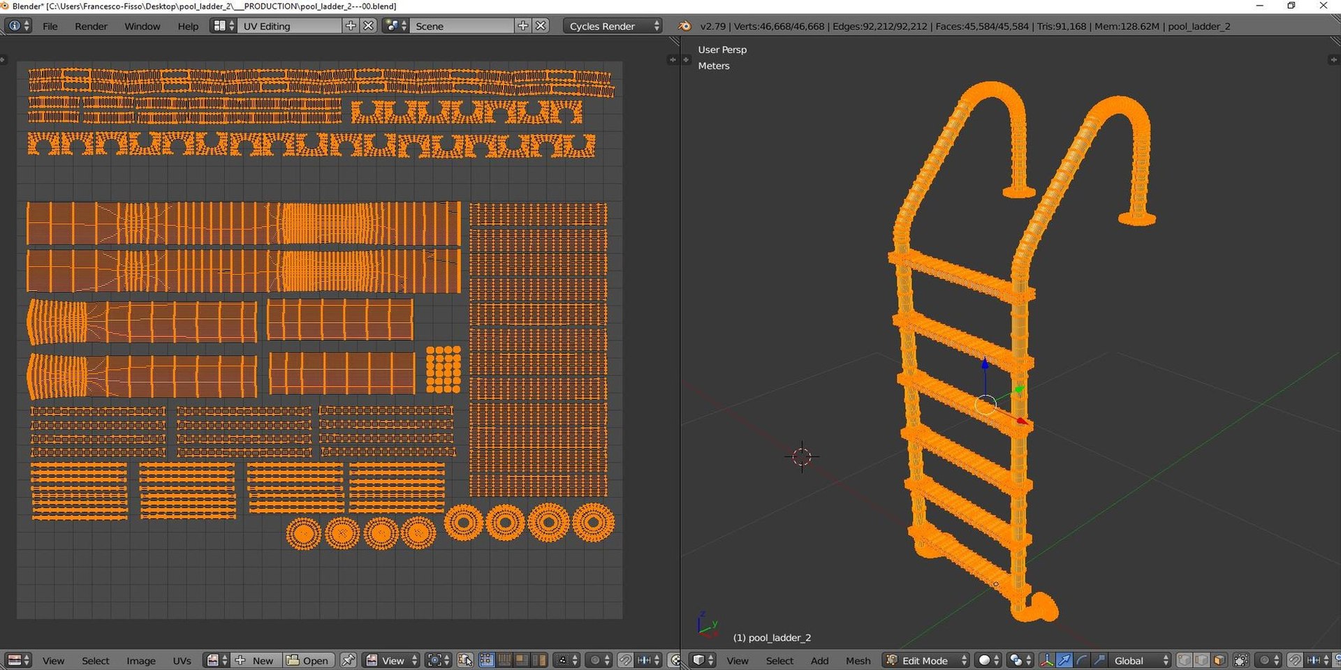 Pool Ladder 3D Model - TurboSquid 1406935