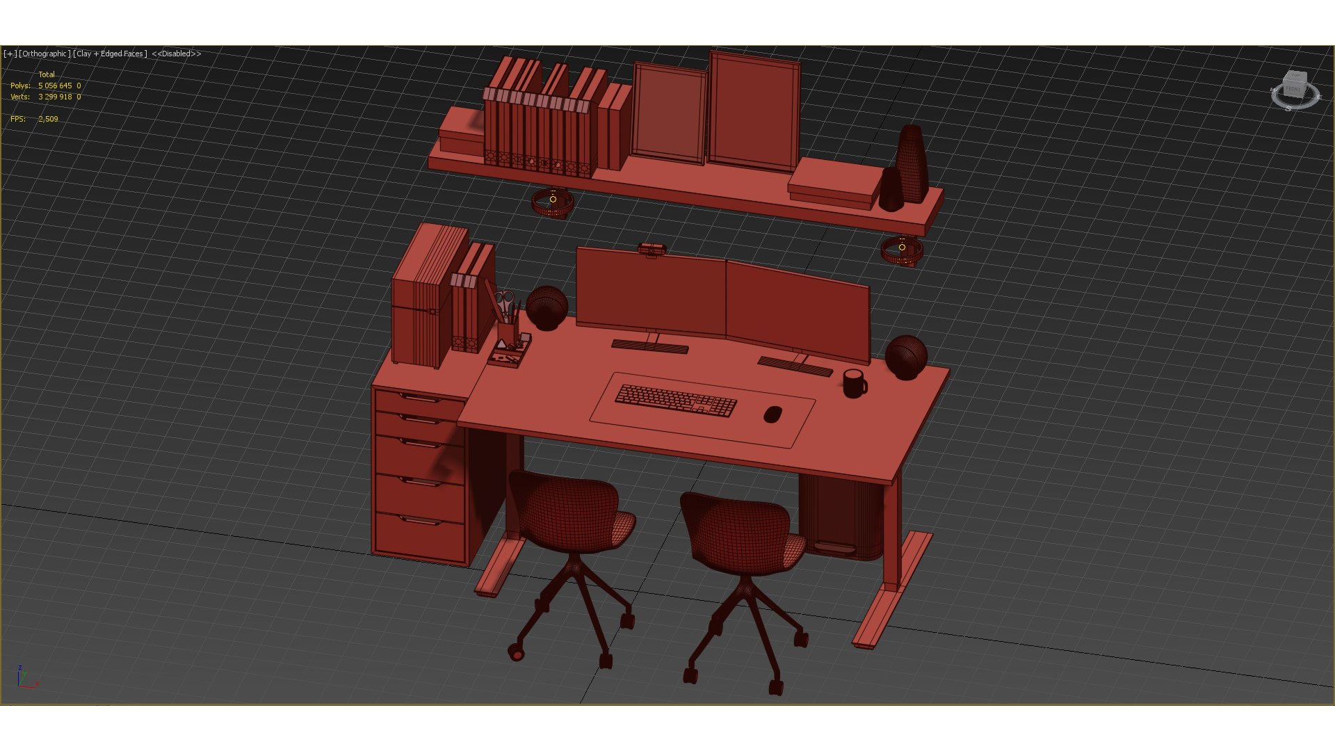 Office Workspace - 2 3D Model - TurboSquid 1892234
