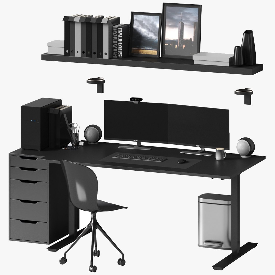 Office Workspace - 2 3D Model - TurboSquid 1892234